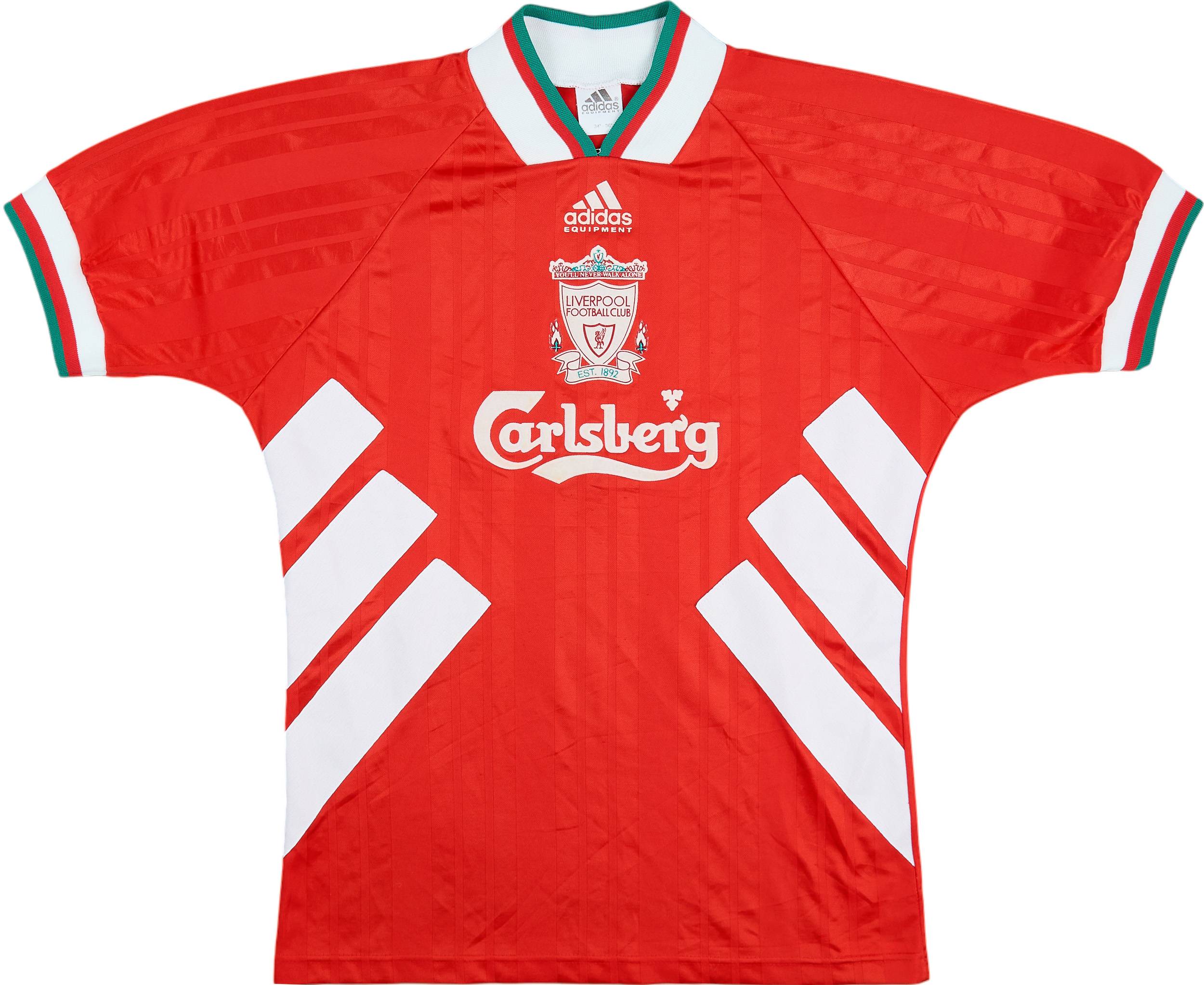 1993-95 Liverpool Home Shirt - 8/10 - (S)
