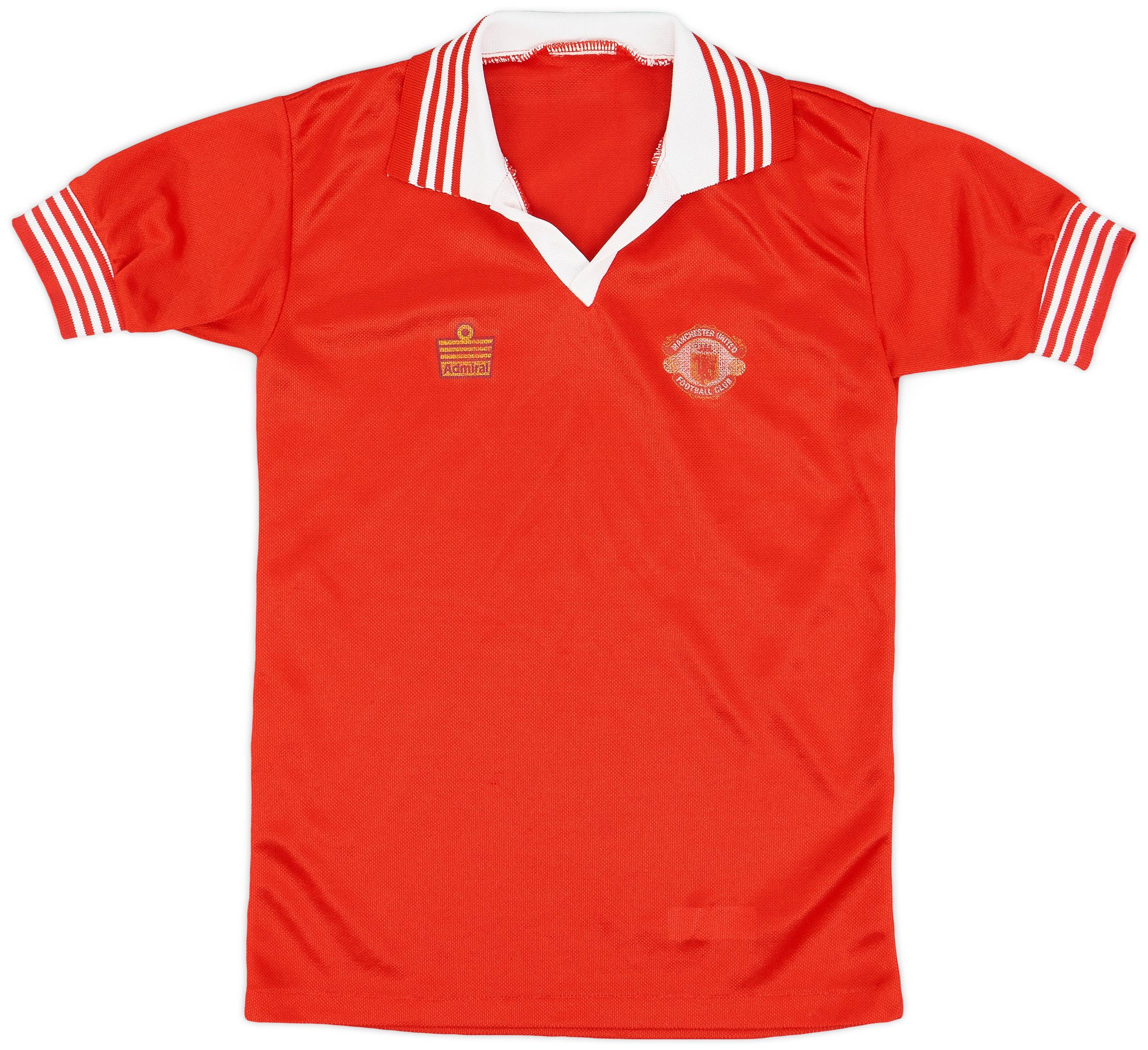 1976-80 Manchester United Home Shirt - 6/10 - (L.Boys)