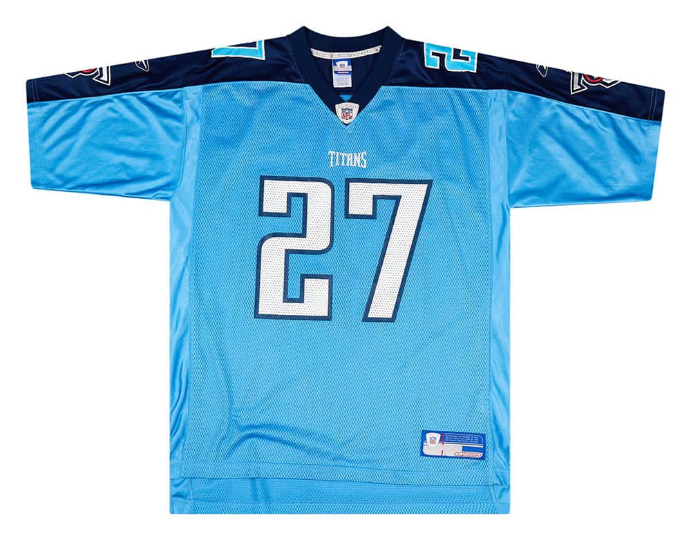 2002-03 Tennessee Titans George #27 Reebok On Field Jersey (Alternate) L