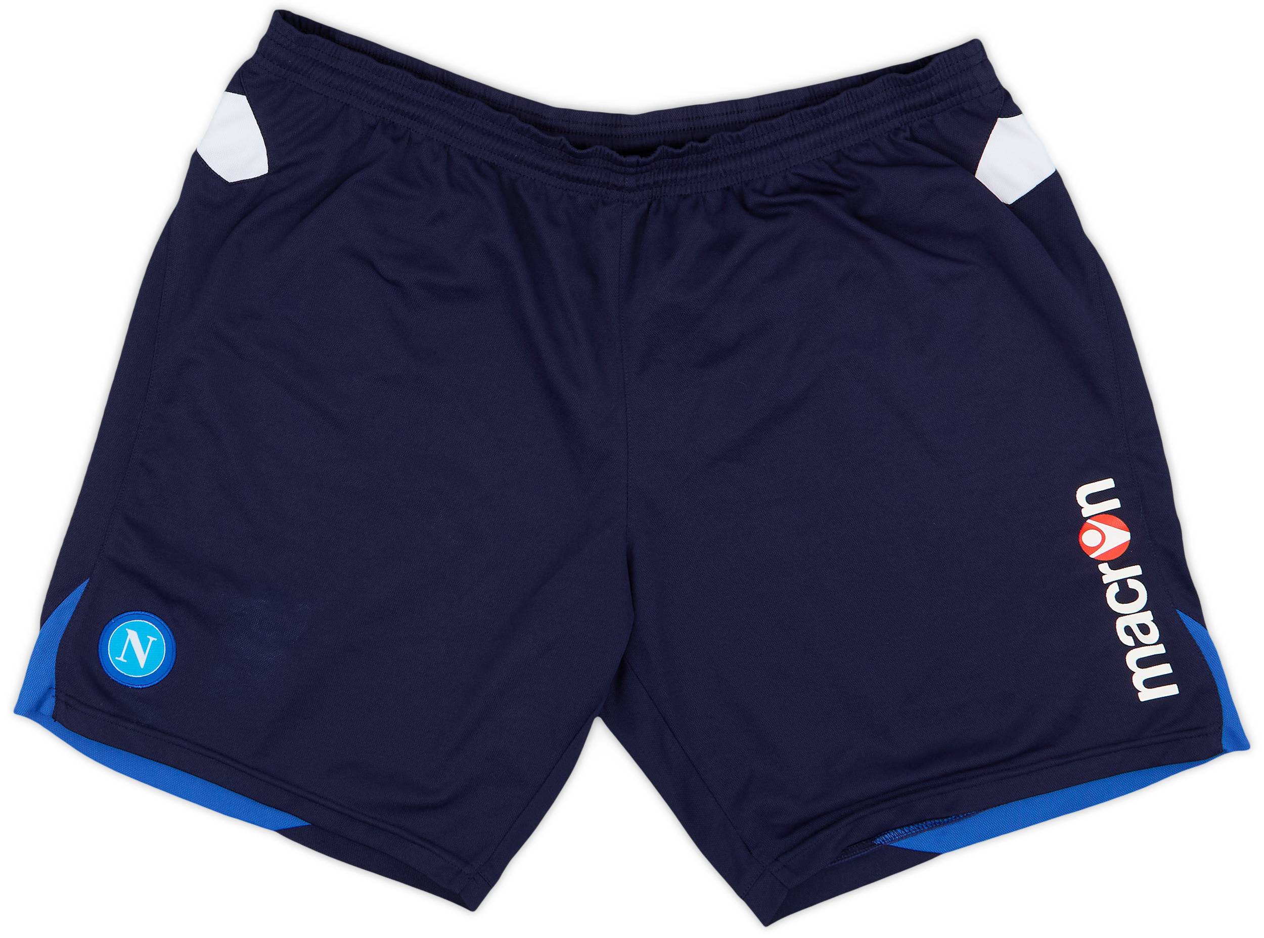 2010-11 Napoli Macron Training Shorts - 7/10 - (XXL)