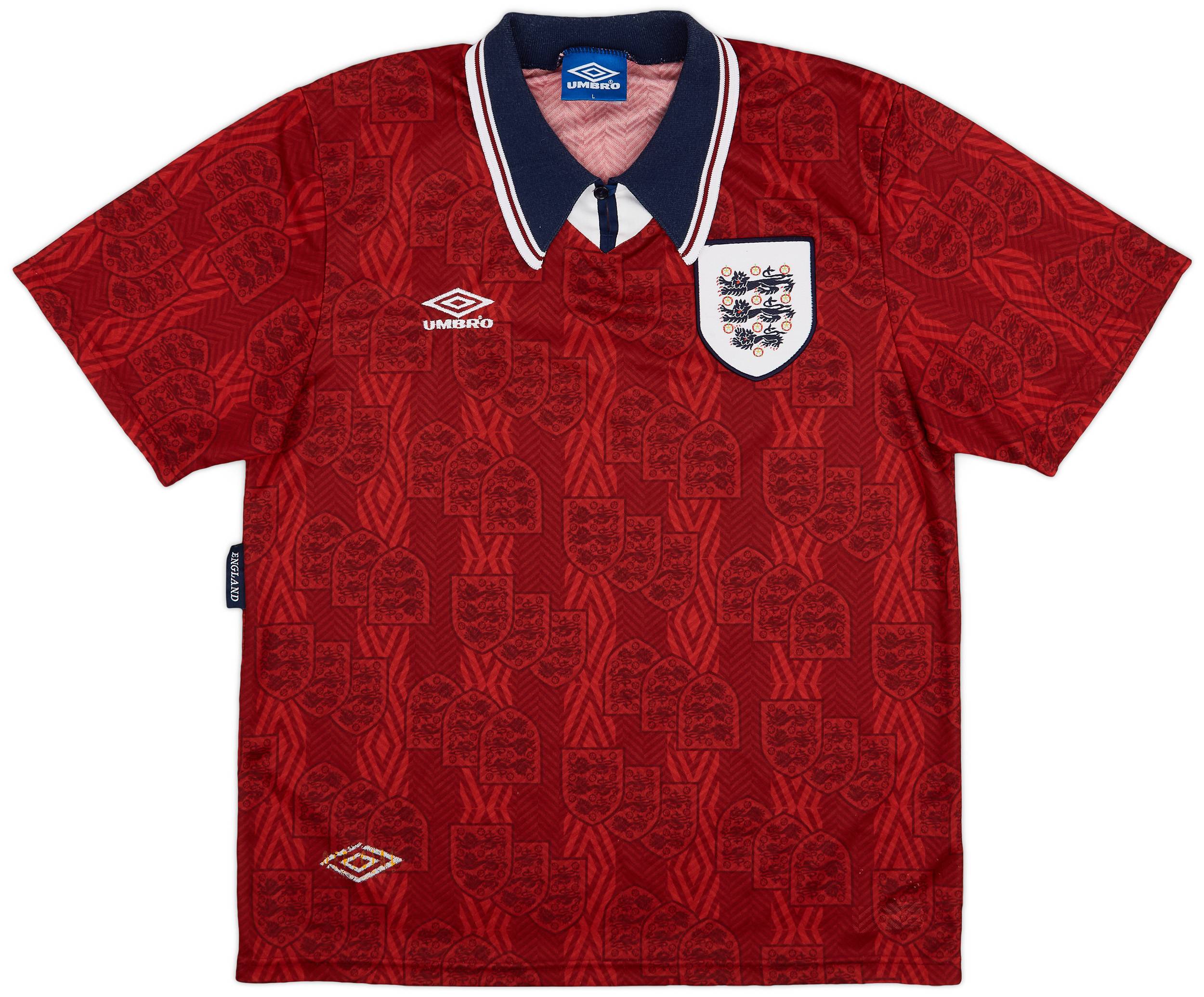 1993-95 England Away Shirt - 8/10 - (L)