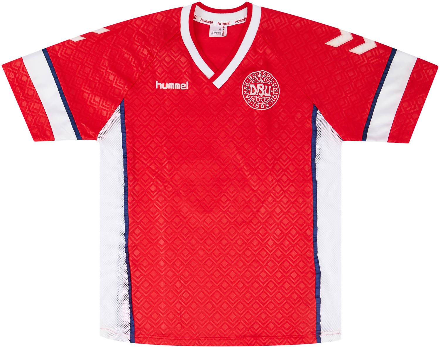 1990-92 Denmark Match Issue Home Shirt #6