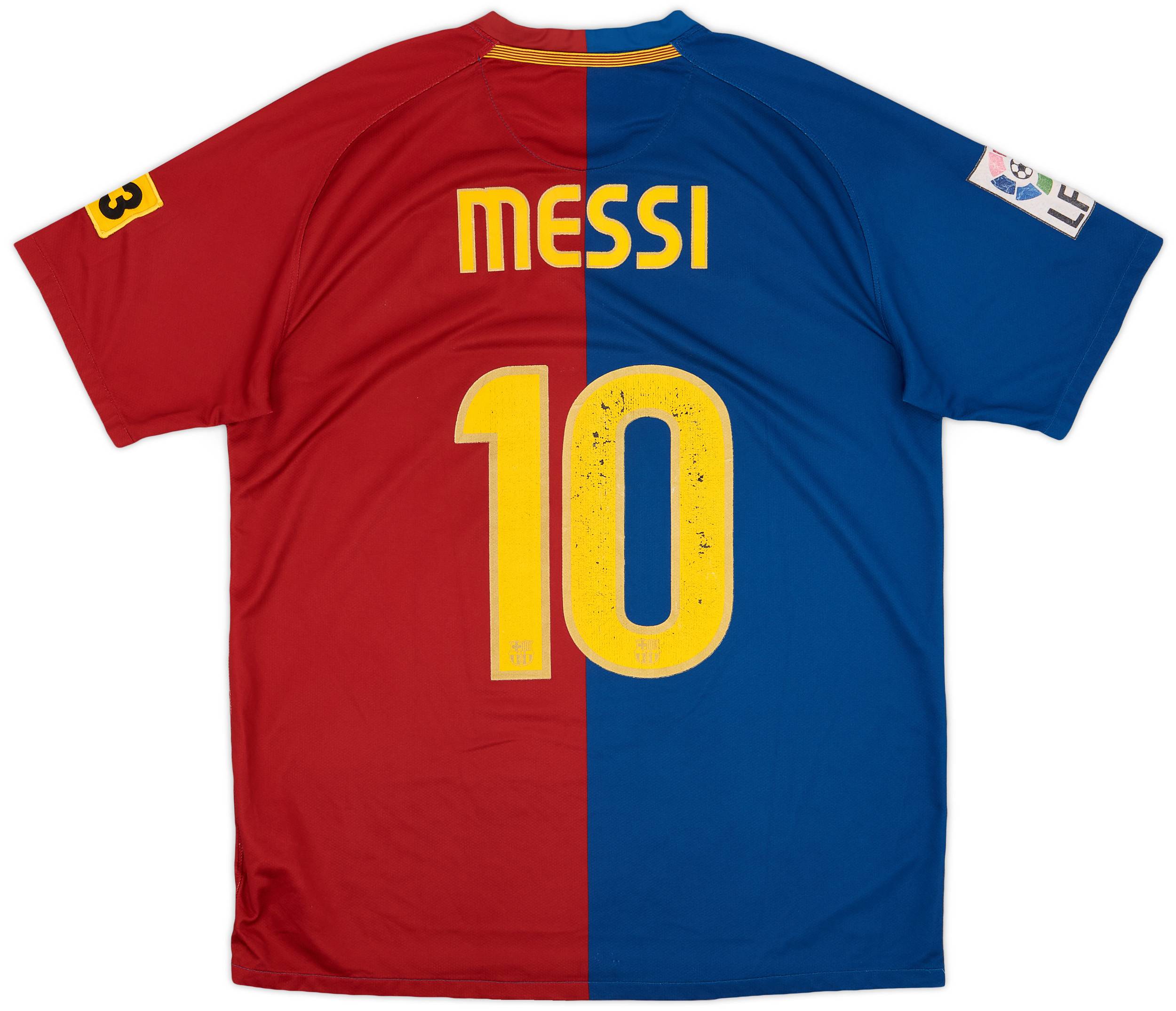 2008-09 Barcelona Home Shirt Messi #10 - 5/10 - (L)