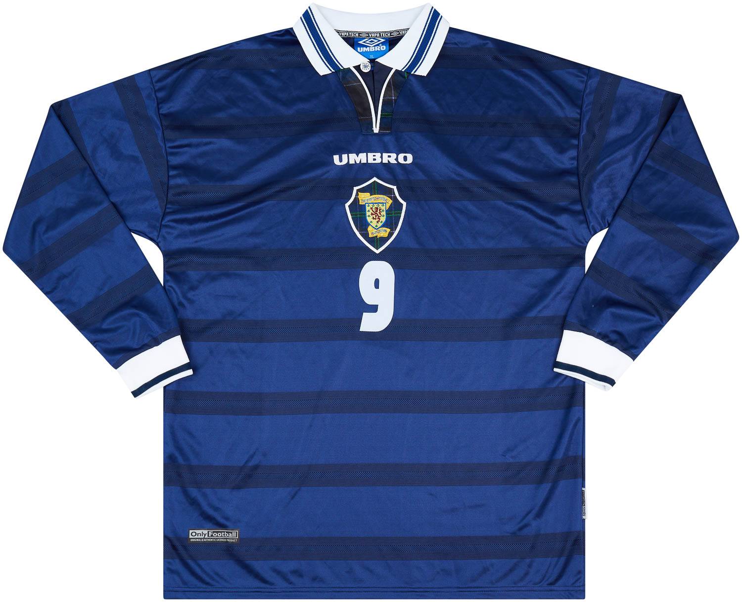 1998-00 Scotland Match Issue Home L/S Shirt #9