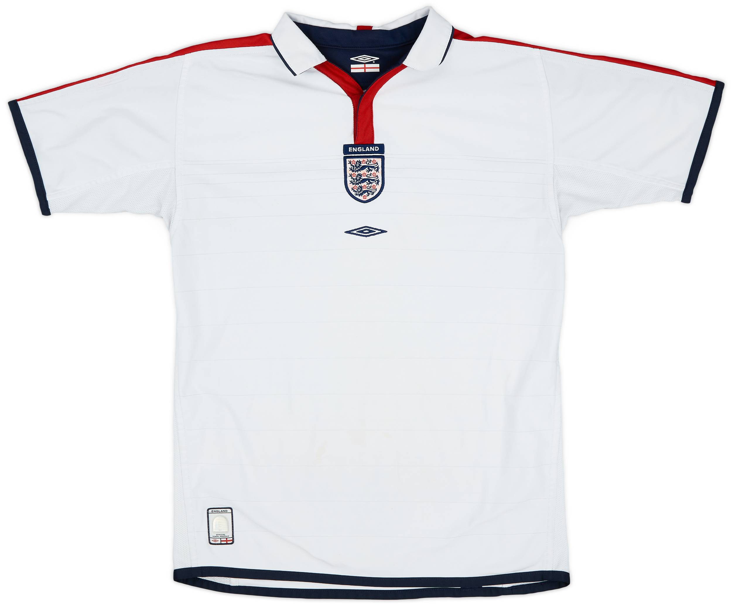 2001-03 England Home Shirt - 7/10 - (XL.Boys)
