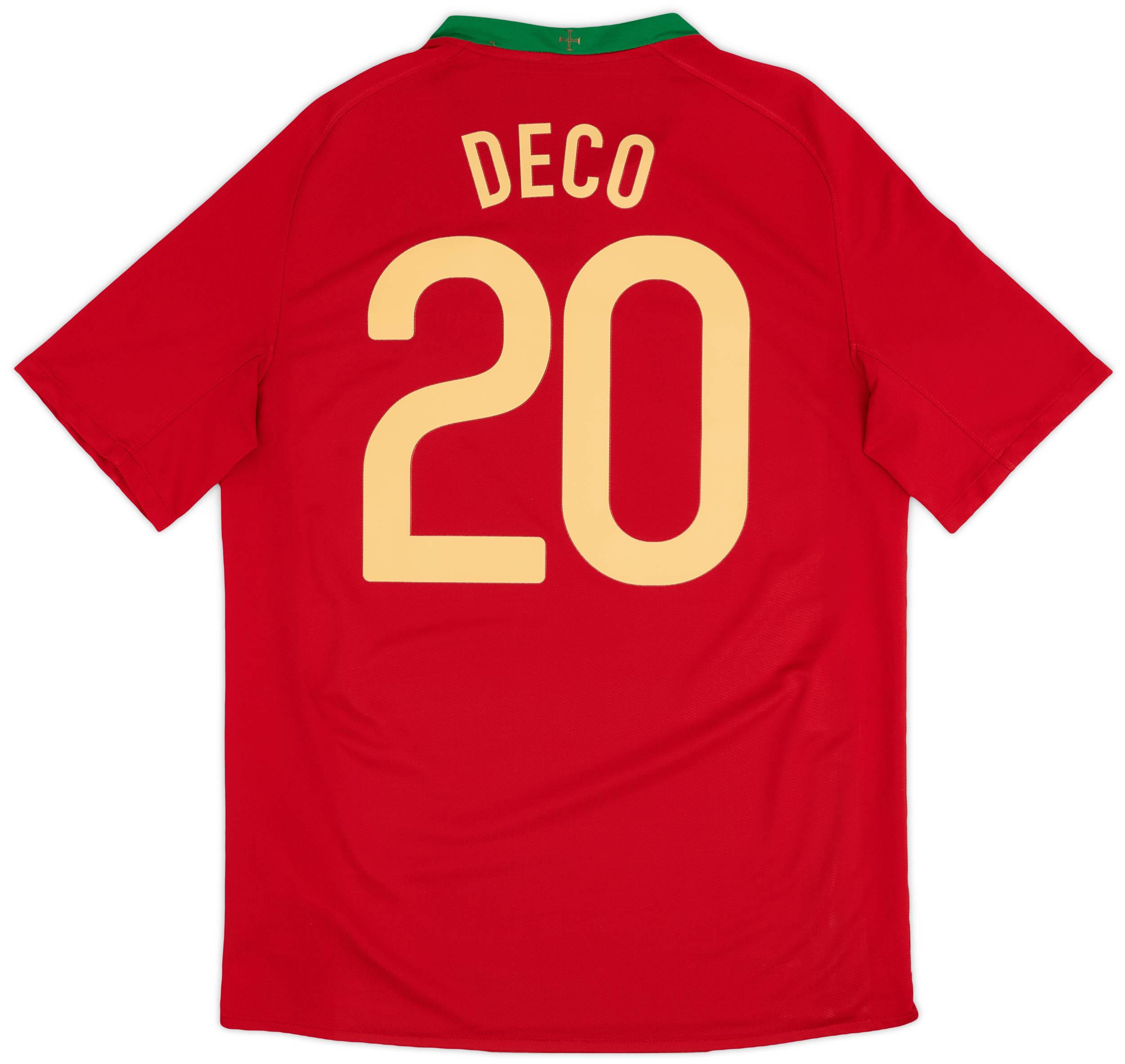 2008-10 Portugal Home Shirt Deco #20 - 8/10 - (M)