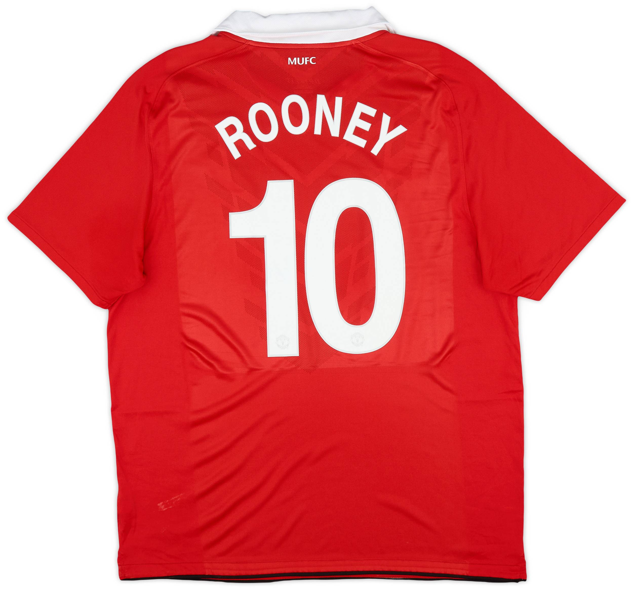 2010-11 Manchester United Home Shirt Rooney #10 - 6/10 - (XL)