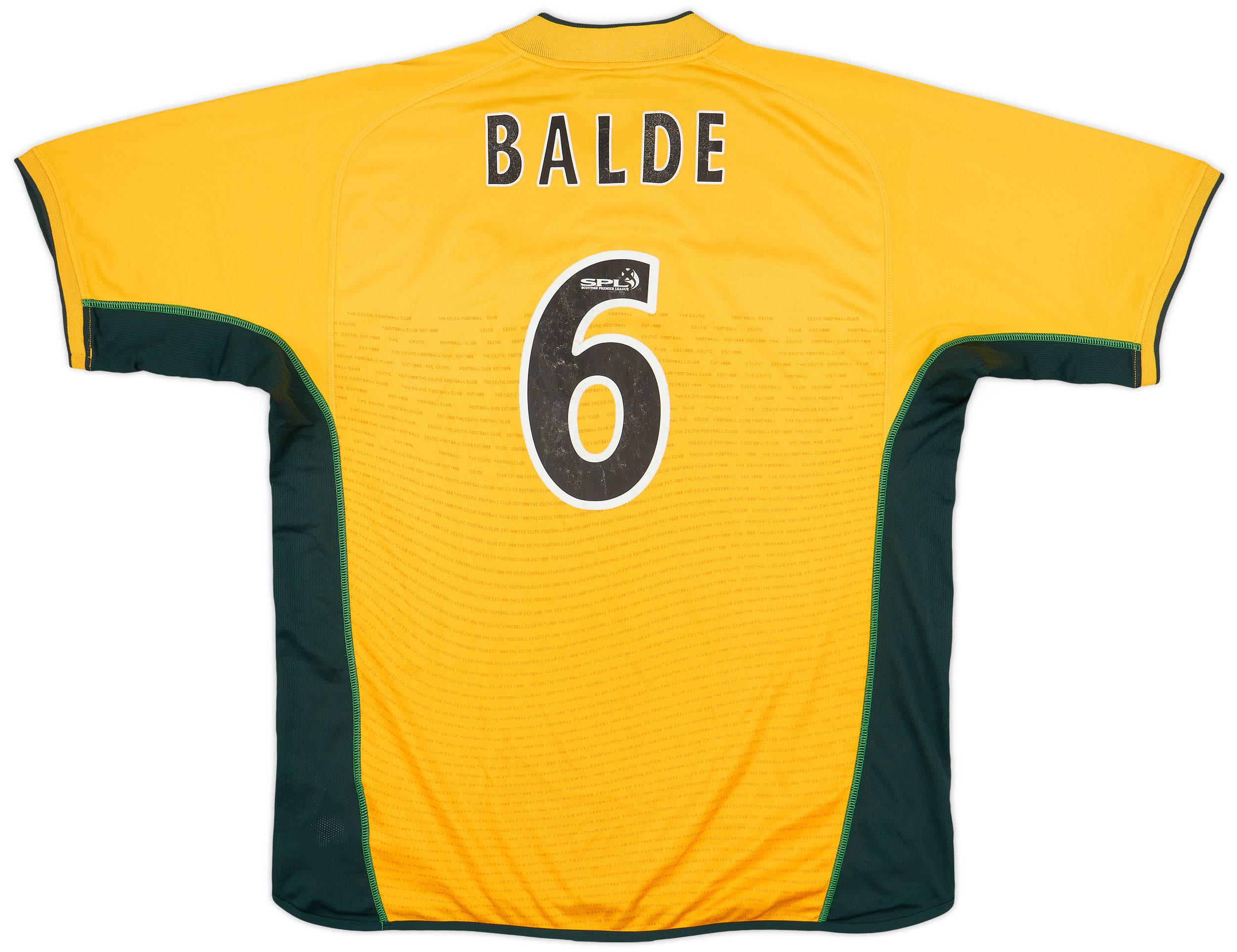 2002-03 Celtic Away Shirt Balde #6 - 4/10 - (XL)