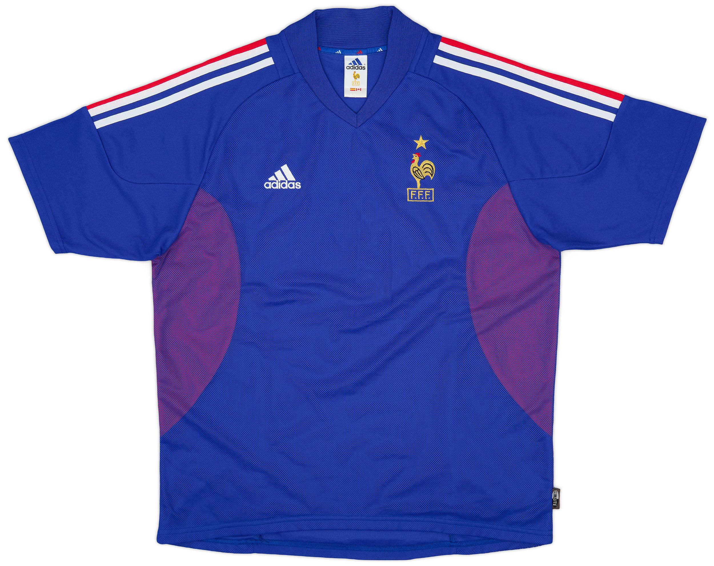 2002-04 France 'Signed' Home Shirt - 9/10 - (L)