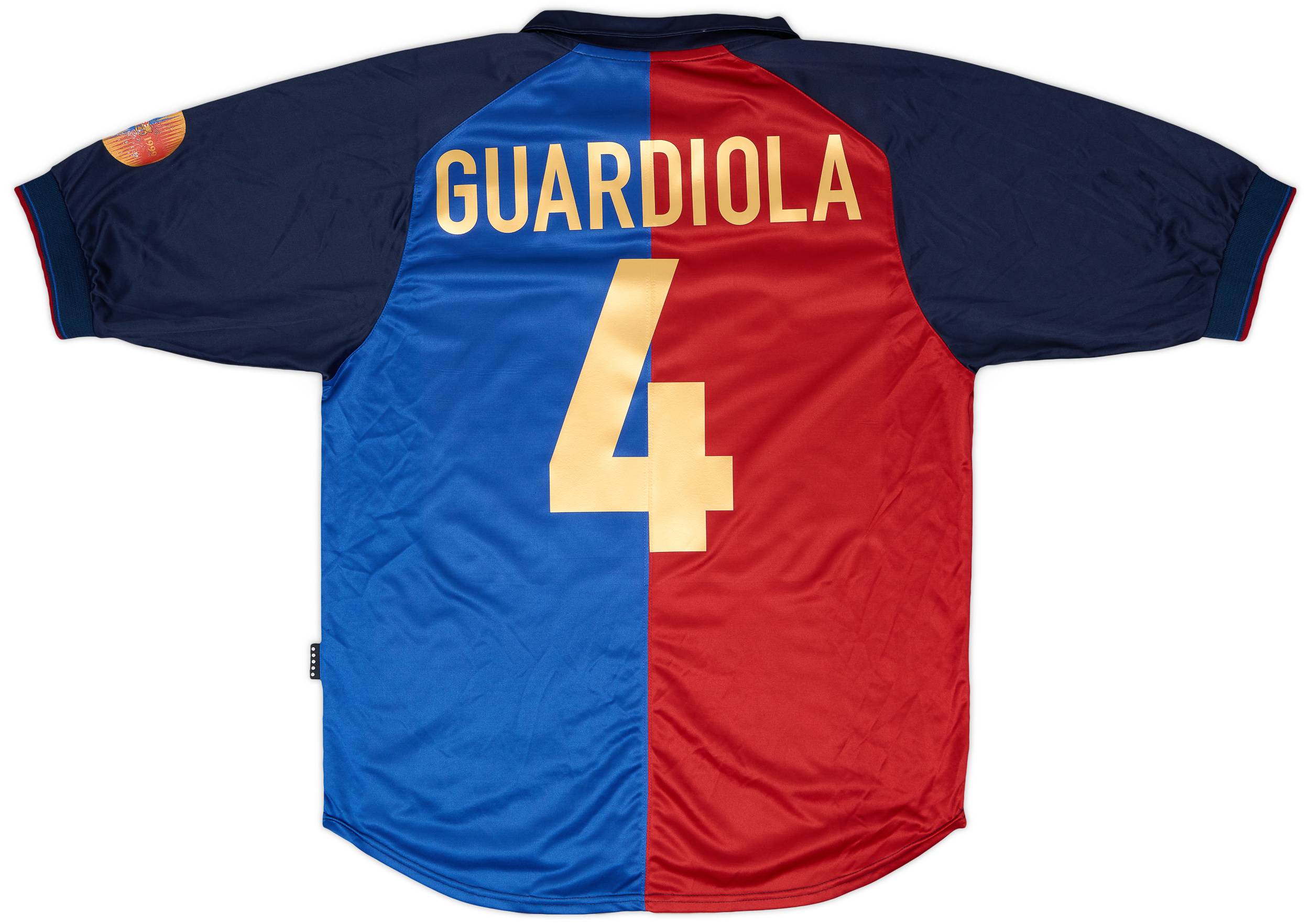 1999-00 Barcelona Centenary Home Shirt Guardiola #4 - 8/10 - (L)