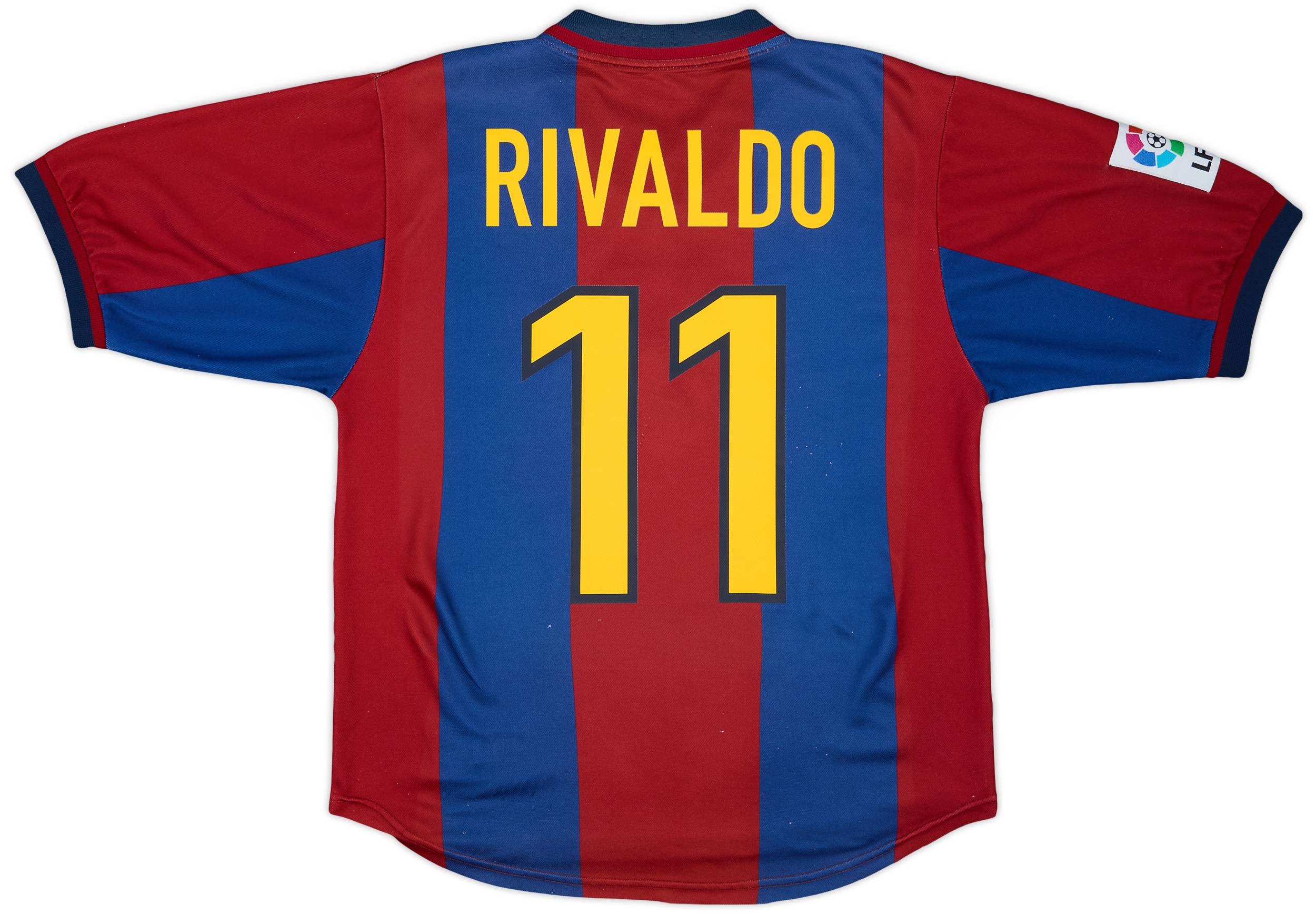 1998-00 Barcelona Home Shirt Rivaldo #11 - 6/10 - (S)