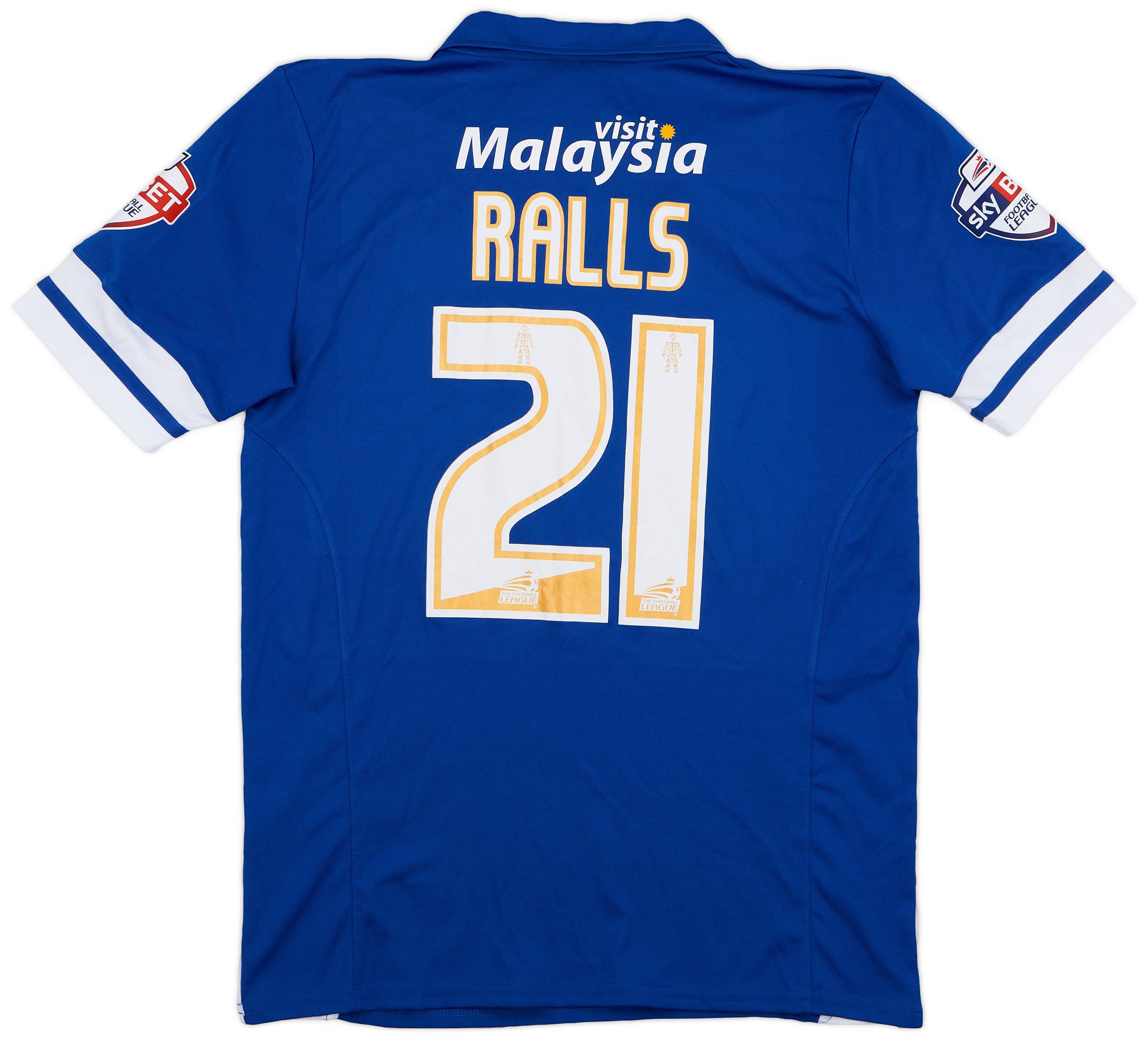 2014-15 Cardiff Match Issue Away Shirt Ralls #21