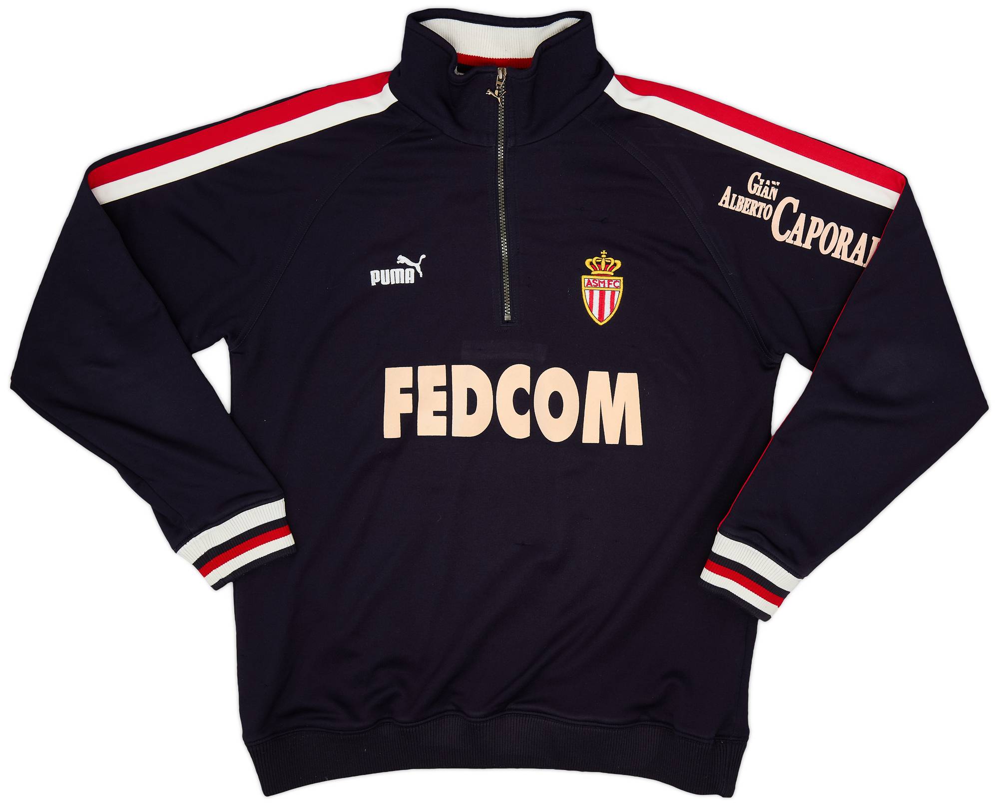 2001-02 Monaco Puma 1/4 Zip Sweat Top - 7/10 - (XL)