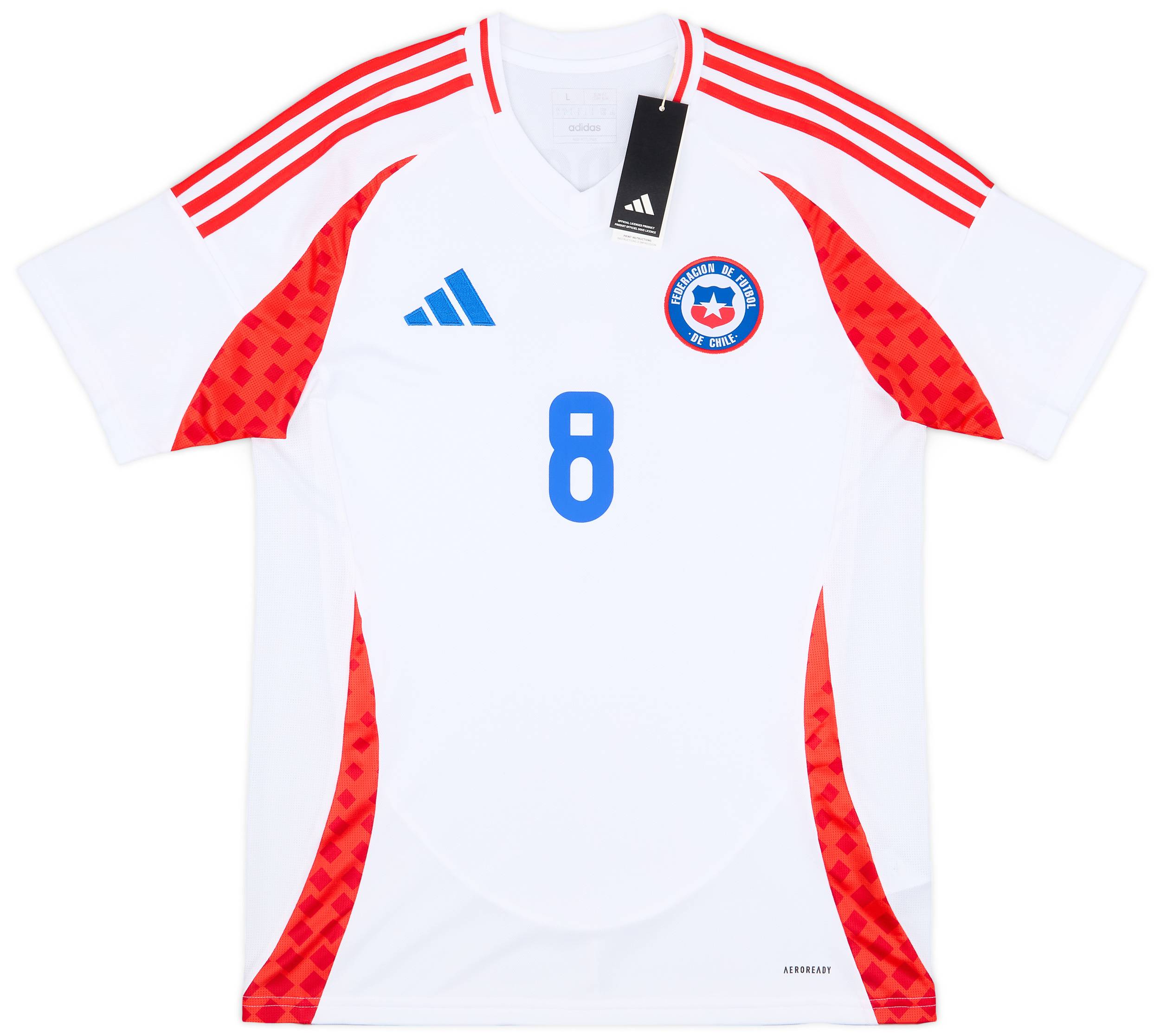 2024-25 Chile Away Shirt Vidal #8