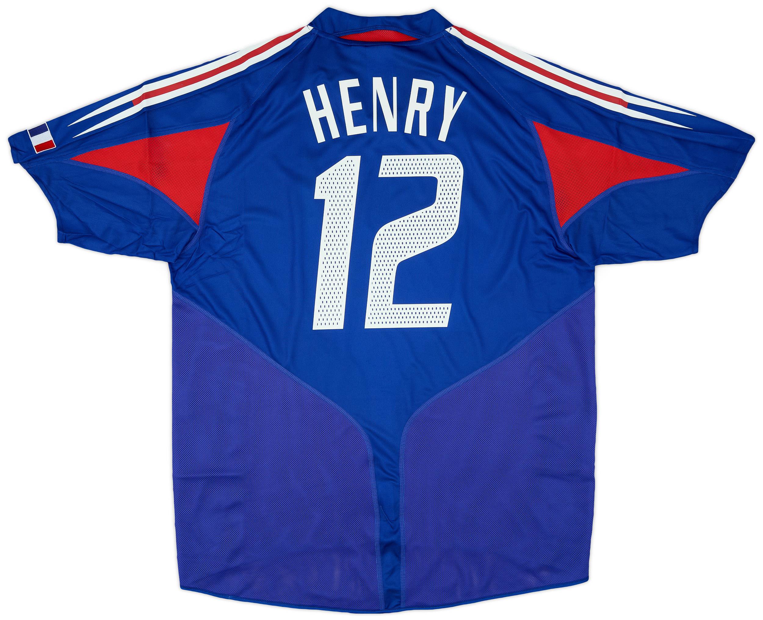 2004-06 France Home Shirt Henry #12 (L)