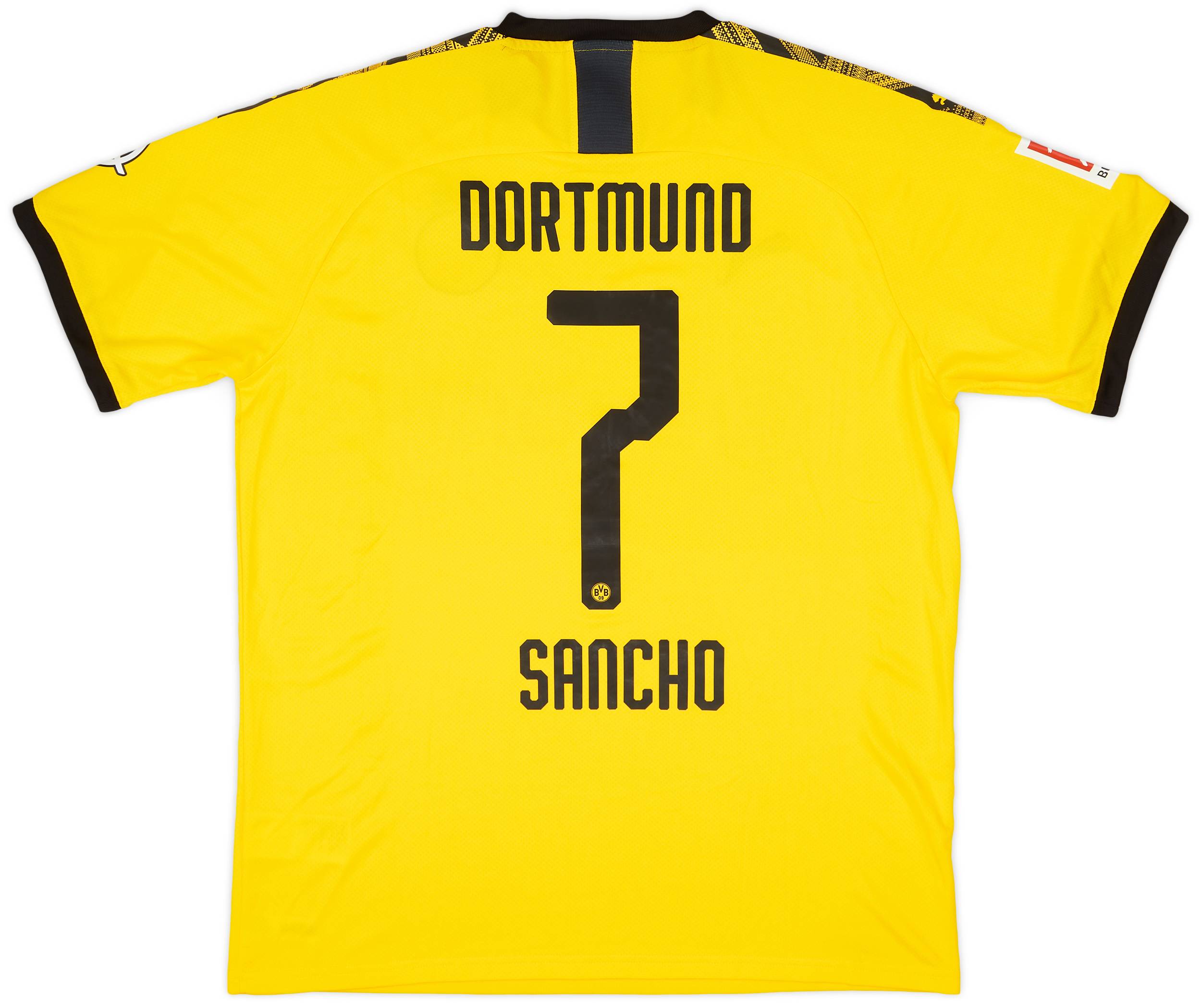 2019-20 Borussia Dortmund Home Shirt Sancho #7 (XL)