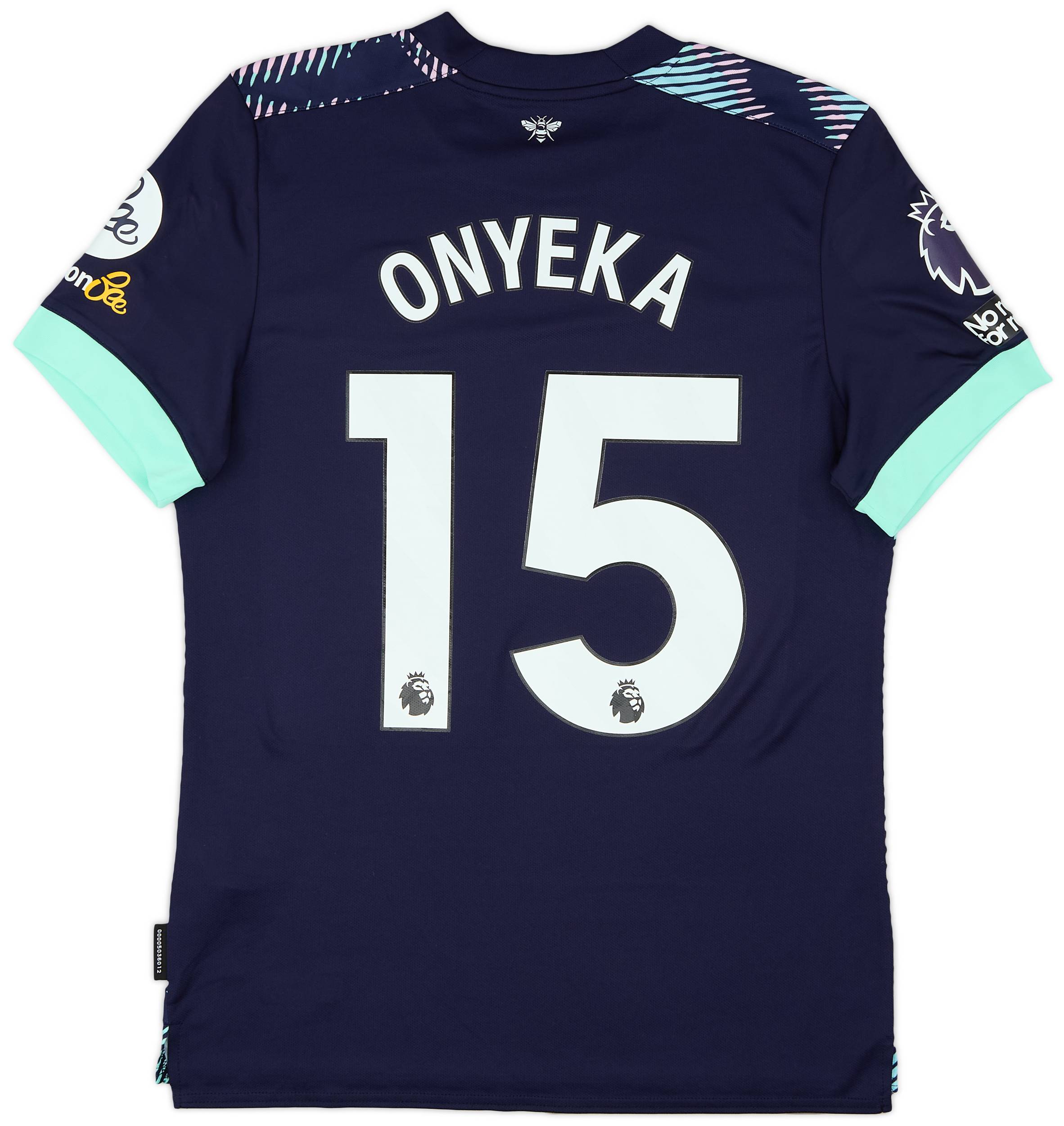 2023-24 Brentford Match Issue Third Shirt Onyeka #15