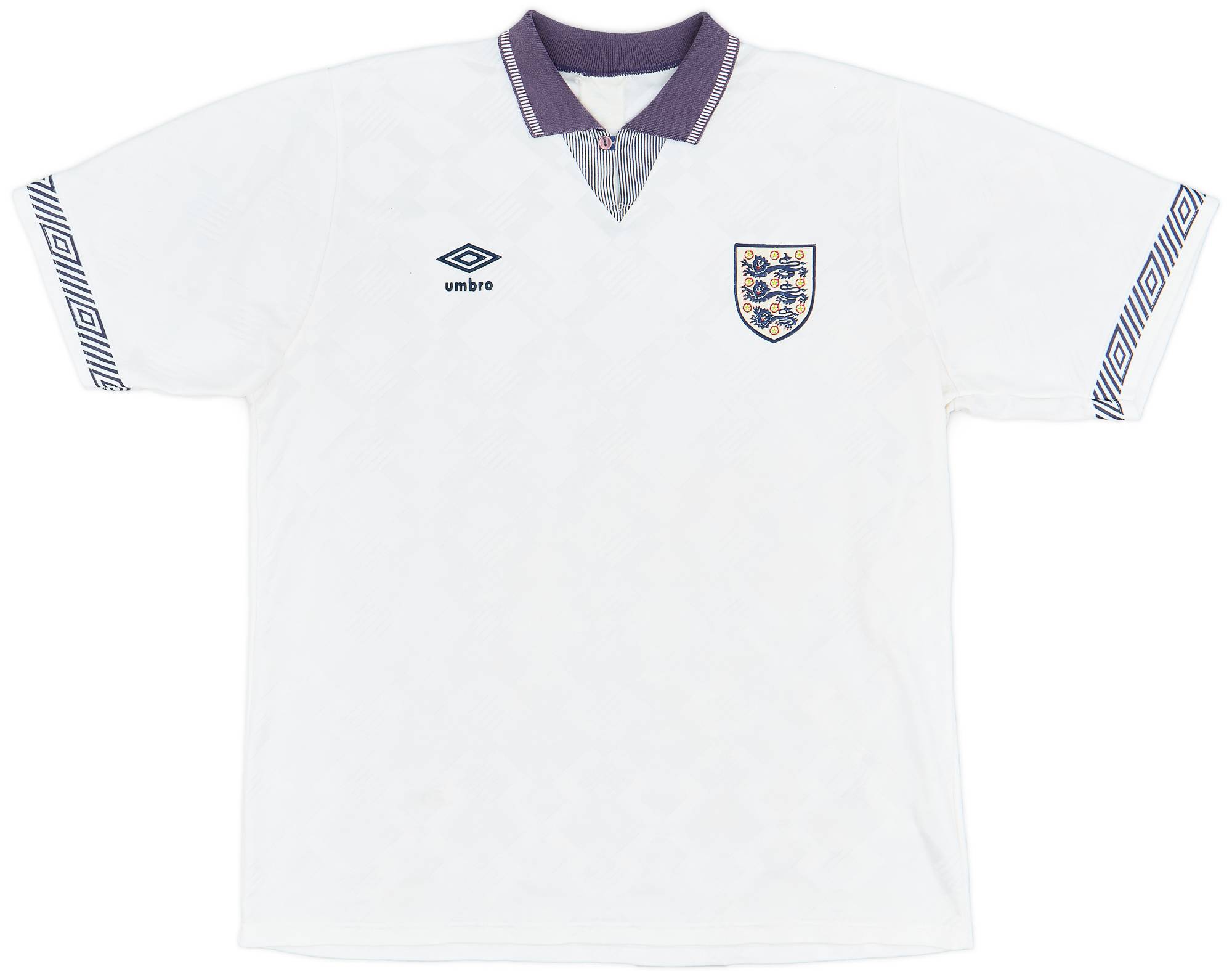 1990-92 England Home Shirt - 8/10 - (L)