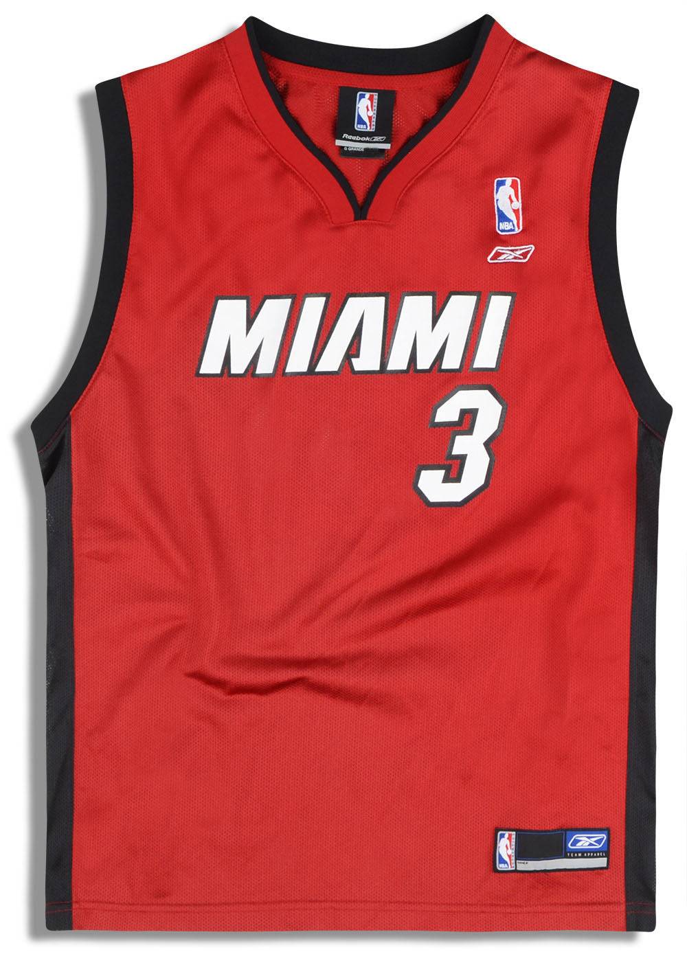 2003-06 Miami Heat Wade #3 Reebok Jersey (Alternate) Y