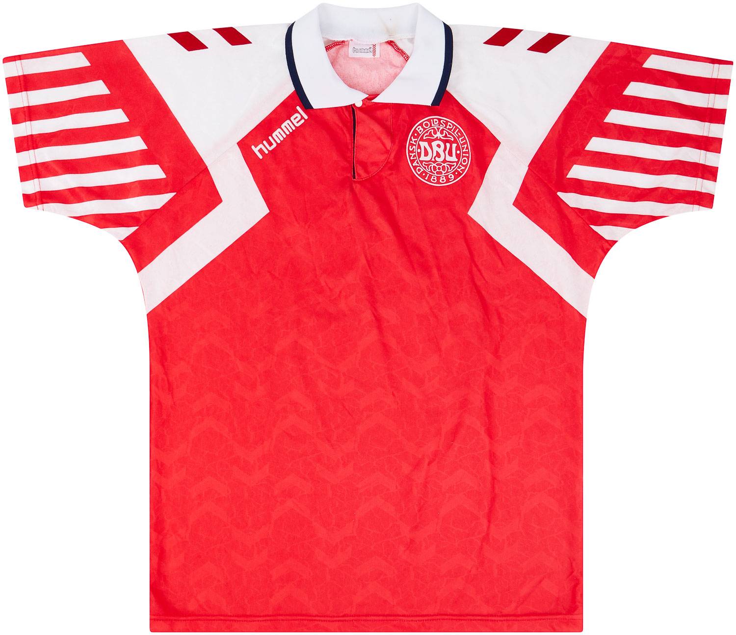 1992-93 Denmark Match Issue Home Shirt #2 (Vilfort)