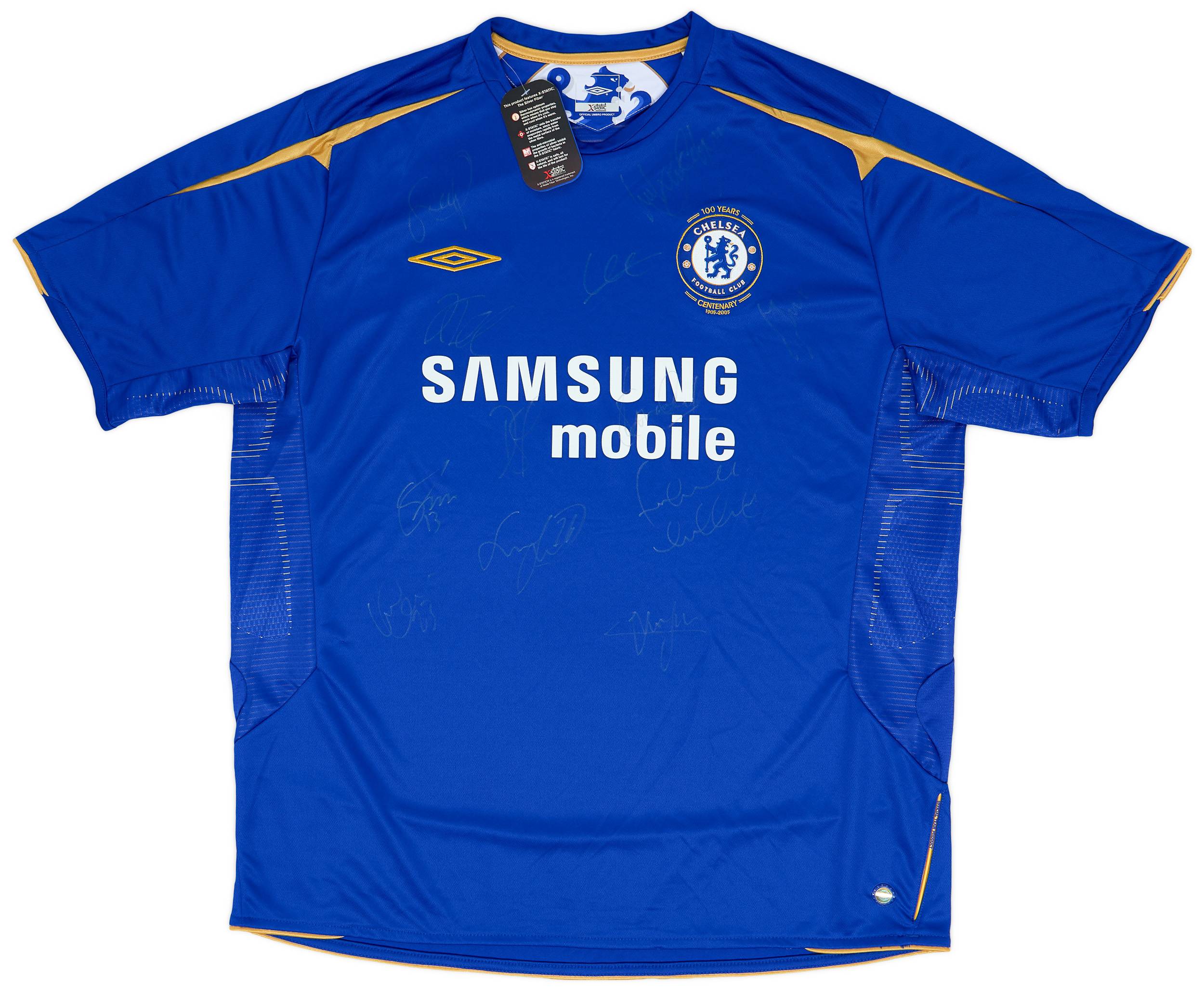 2005-06 Chelsea Signed Centenary Home Shirt (XXL)