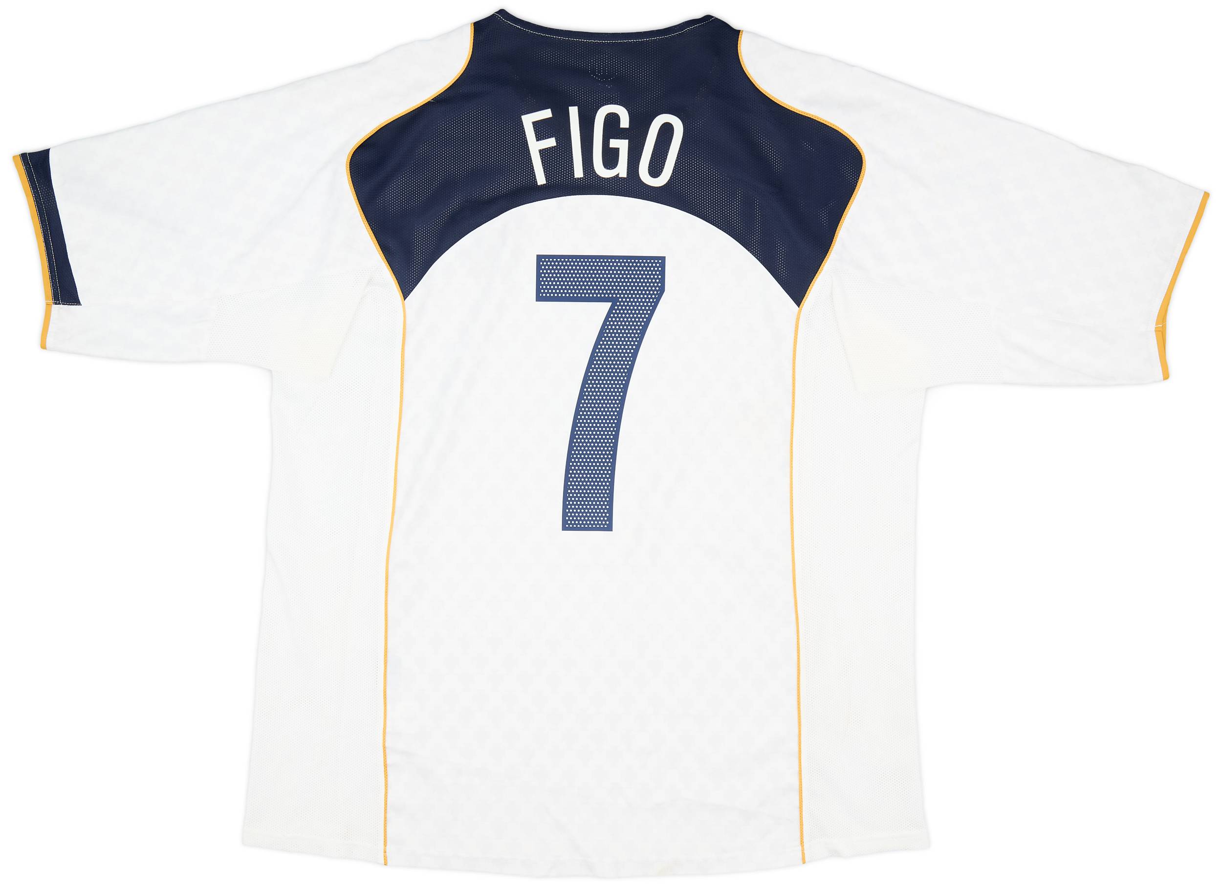 2004-06 Portugal Away Shirt Figo #7 - 9/10 - (XL)