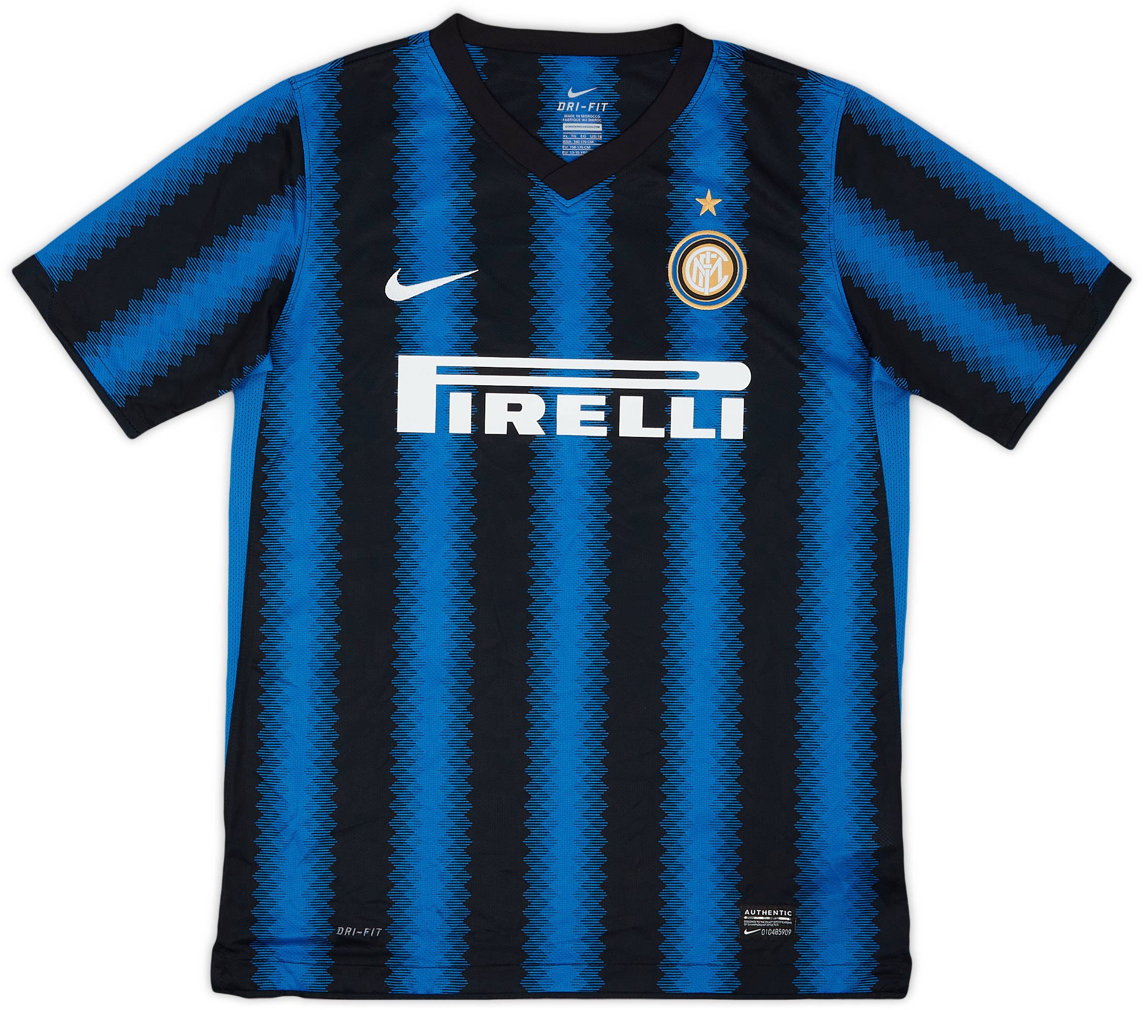 2010-11 Inter Milan Home Shirt - 9/10 - (XL.Boys)