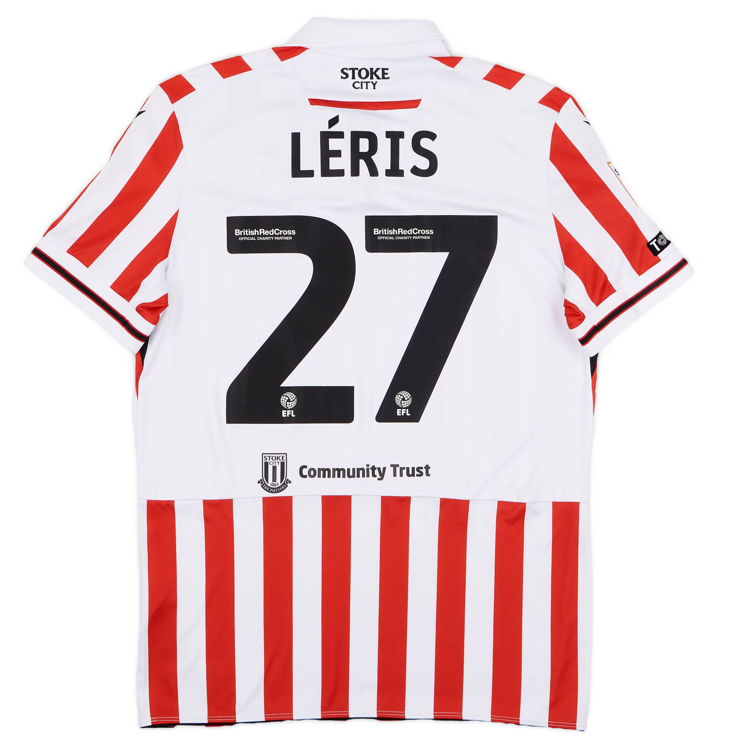 2023-24 Stoke City Match Issue Home Shirt Léris #27