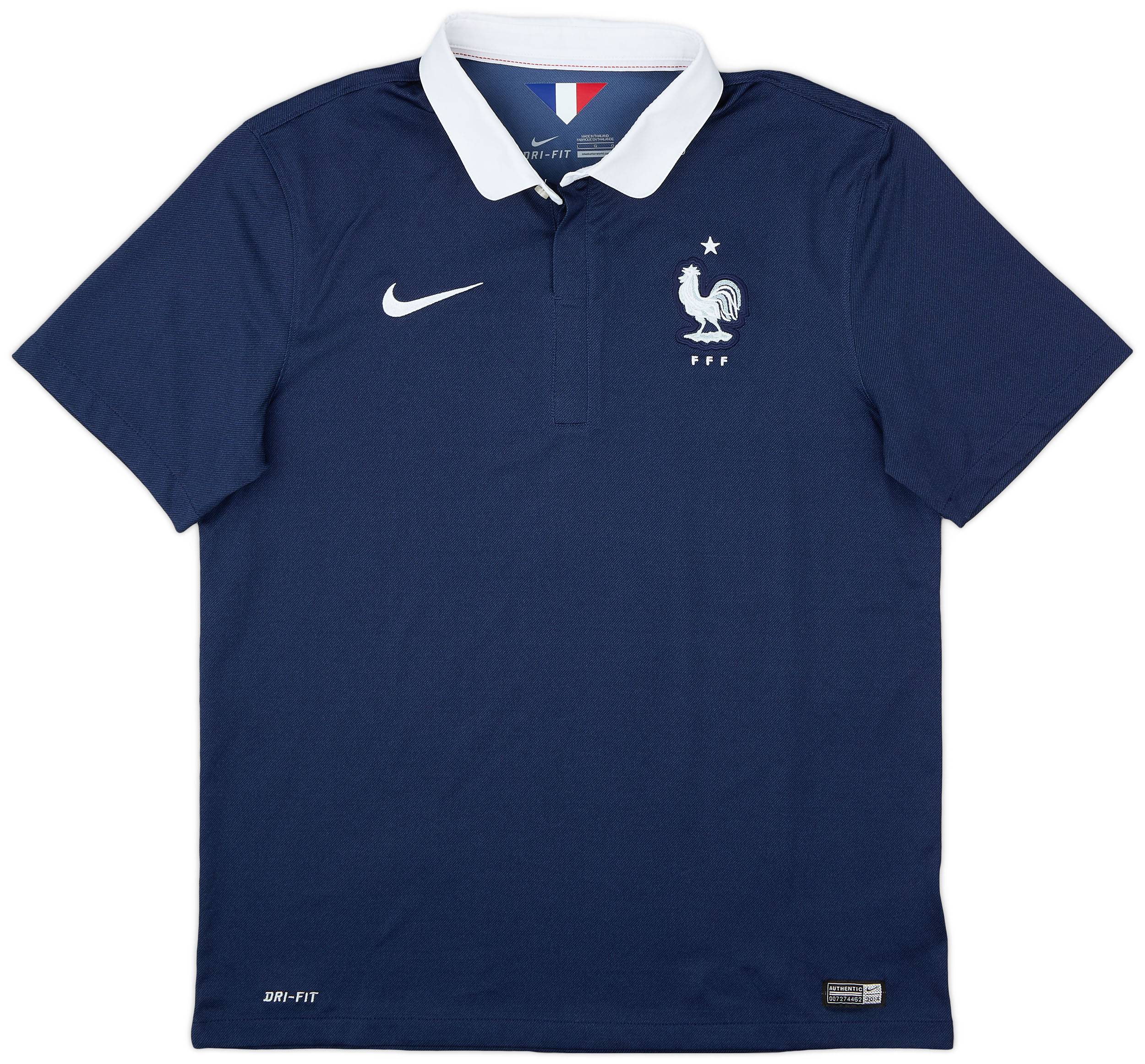 2014-15 France Home Shirt - 9/10 - (L)
