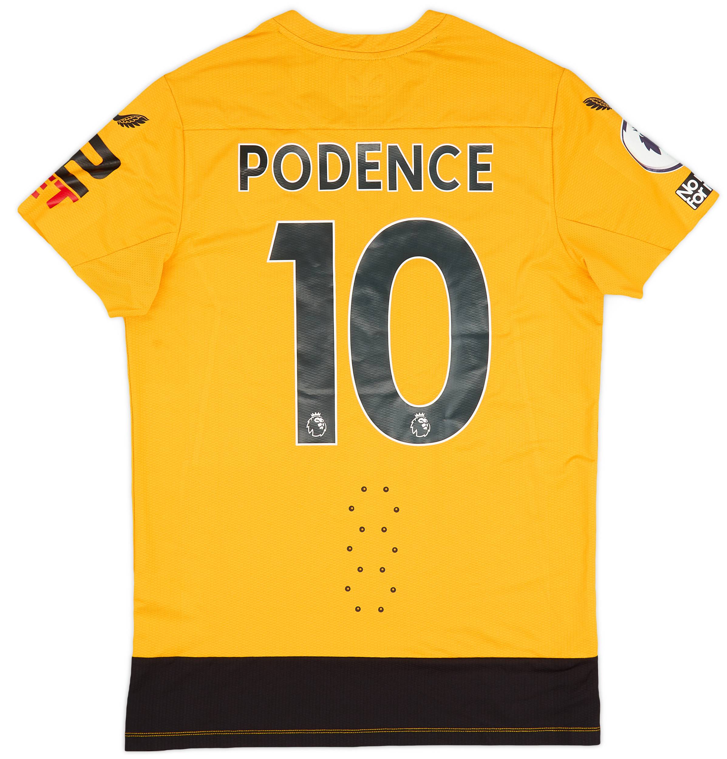 2022-23 Wolves Match Issue Home Shirt Podence #10