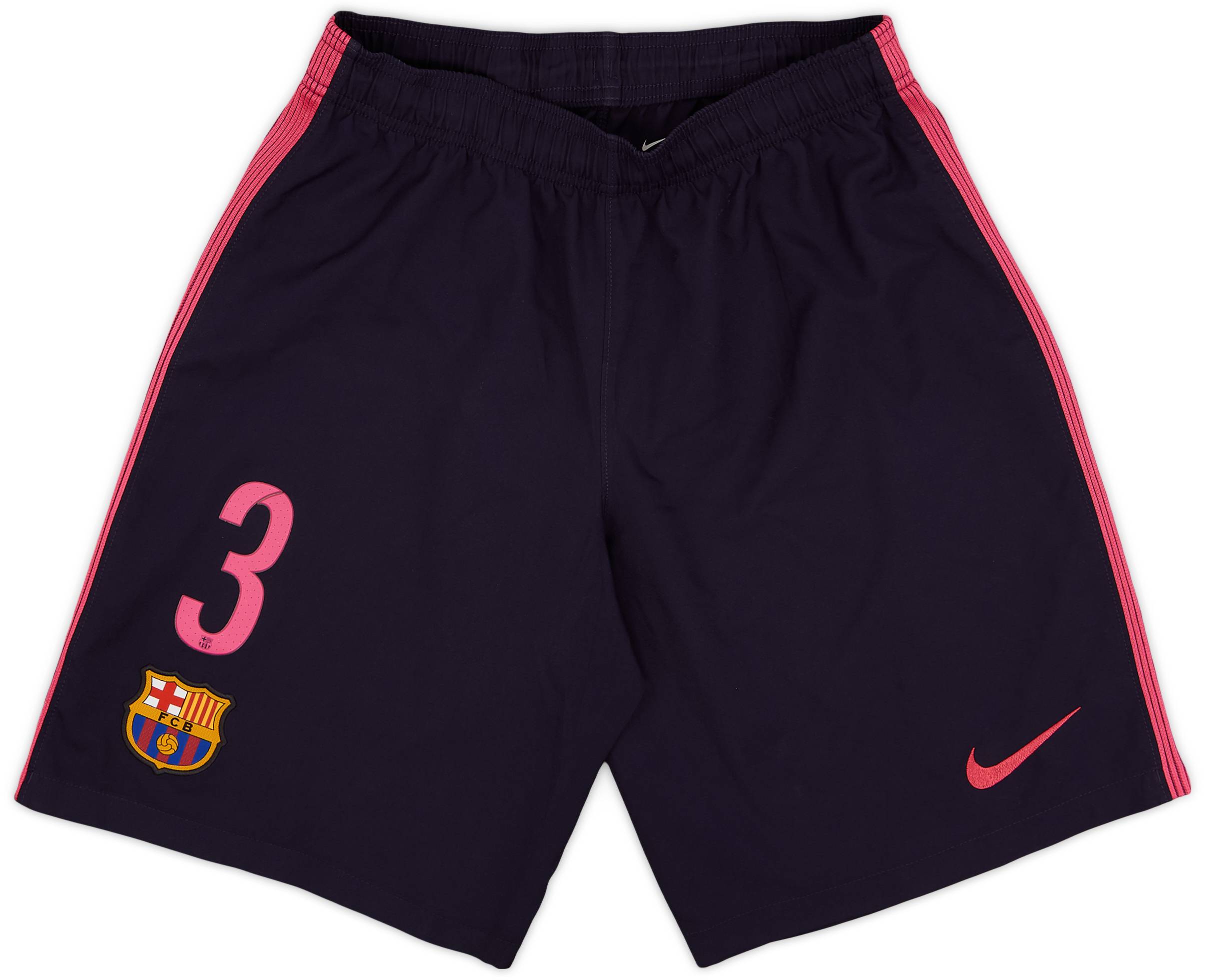 2016-17 Barcelona Away Shorts #3 (Pique) - 7/10 - (M)