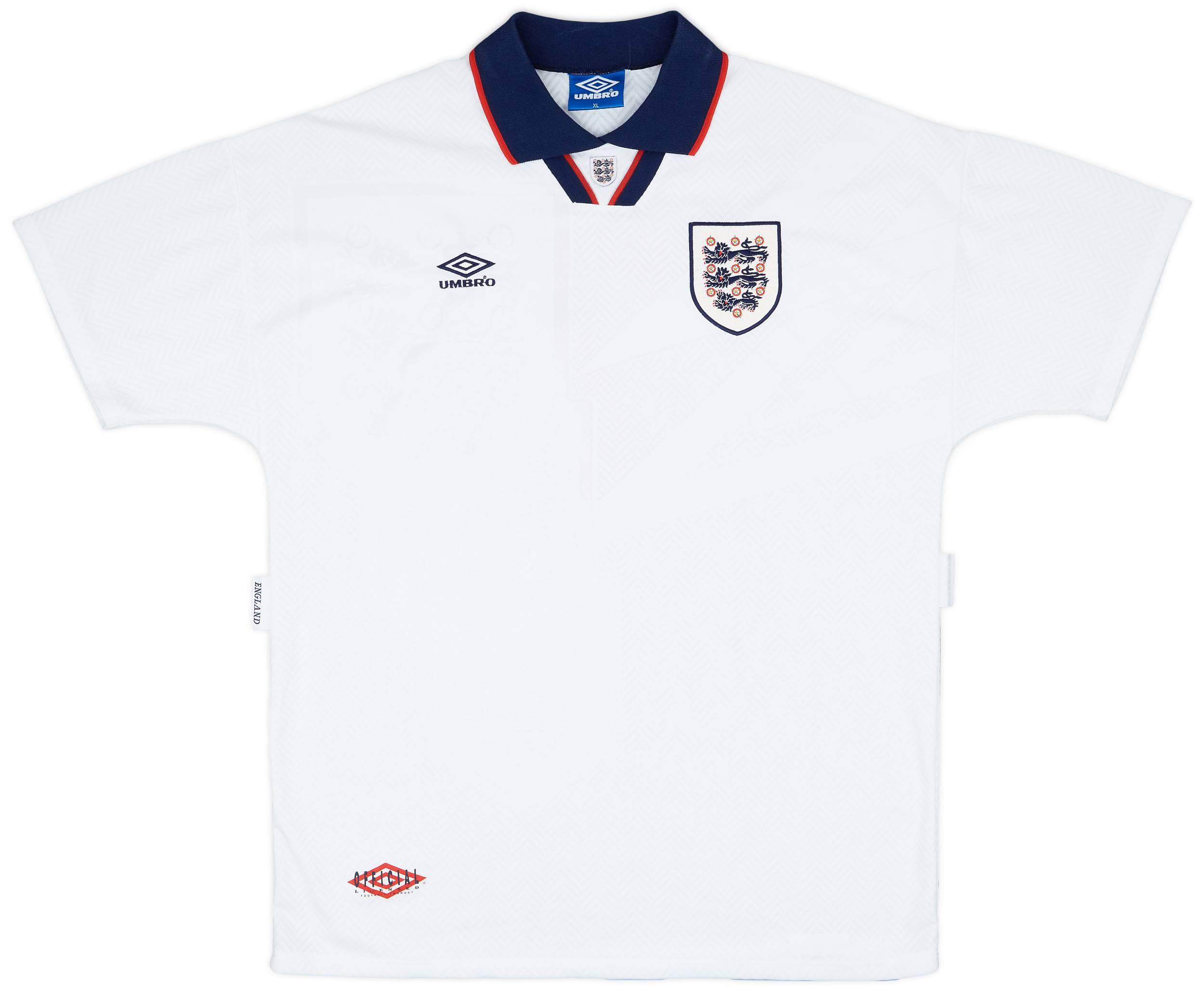 1993-95 England Match Issue Home Shirt #7