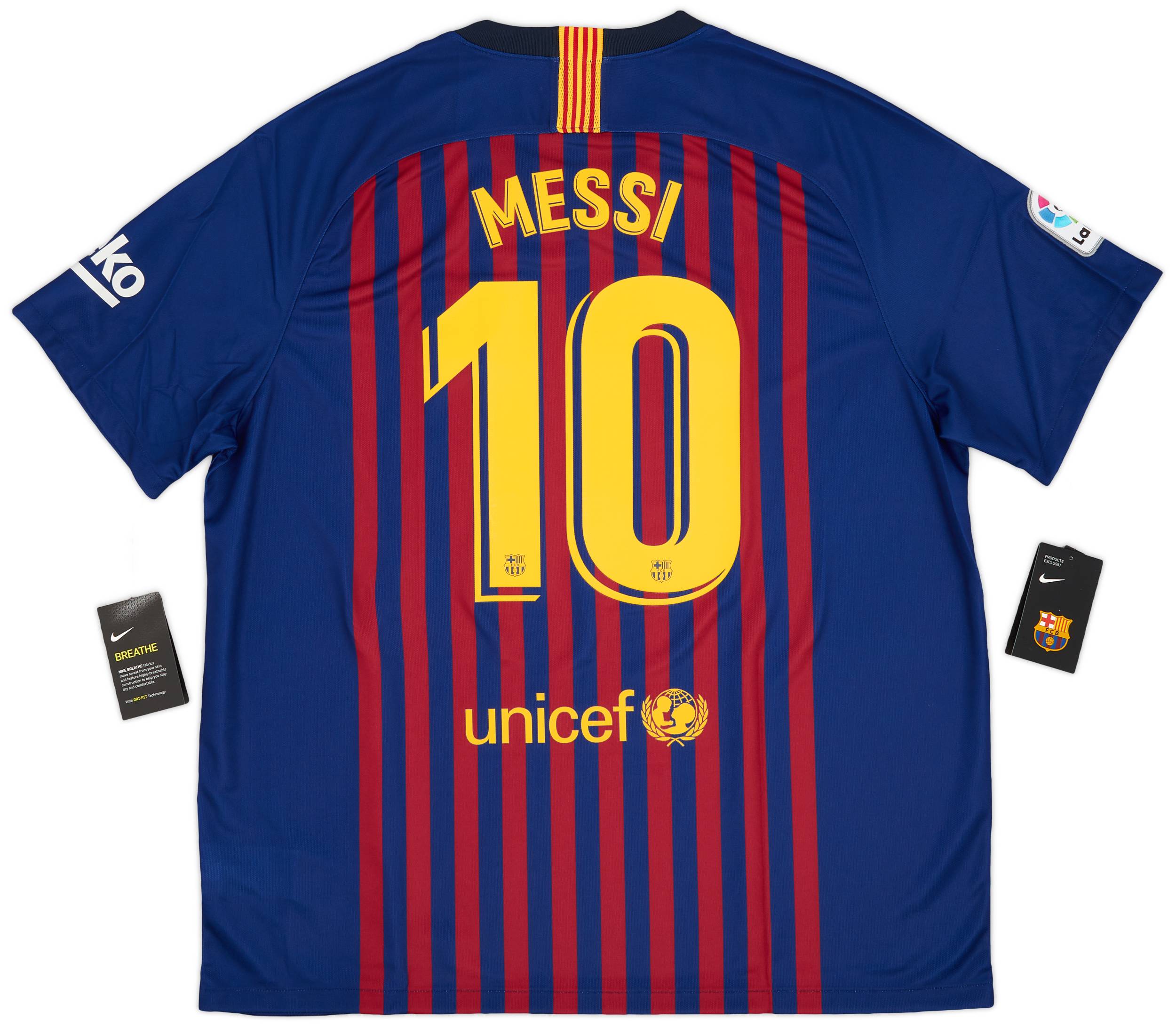 2018-19 Barcelona Home Shirt Messi #10 (XXL)