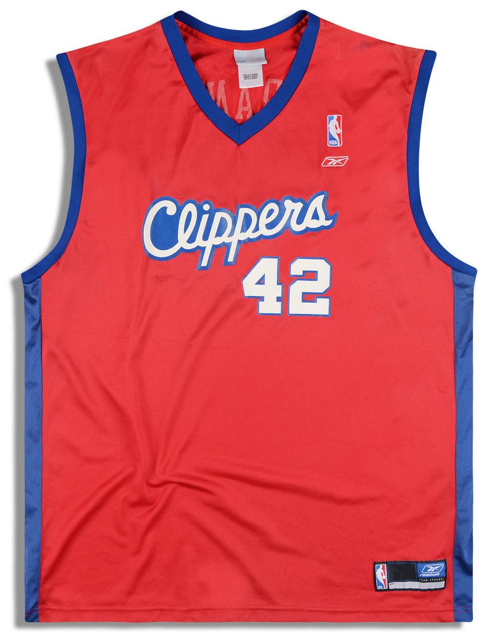 2002-06 La Clippers Brand #42 Reebok Jersey (Away) XL