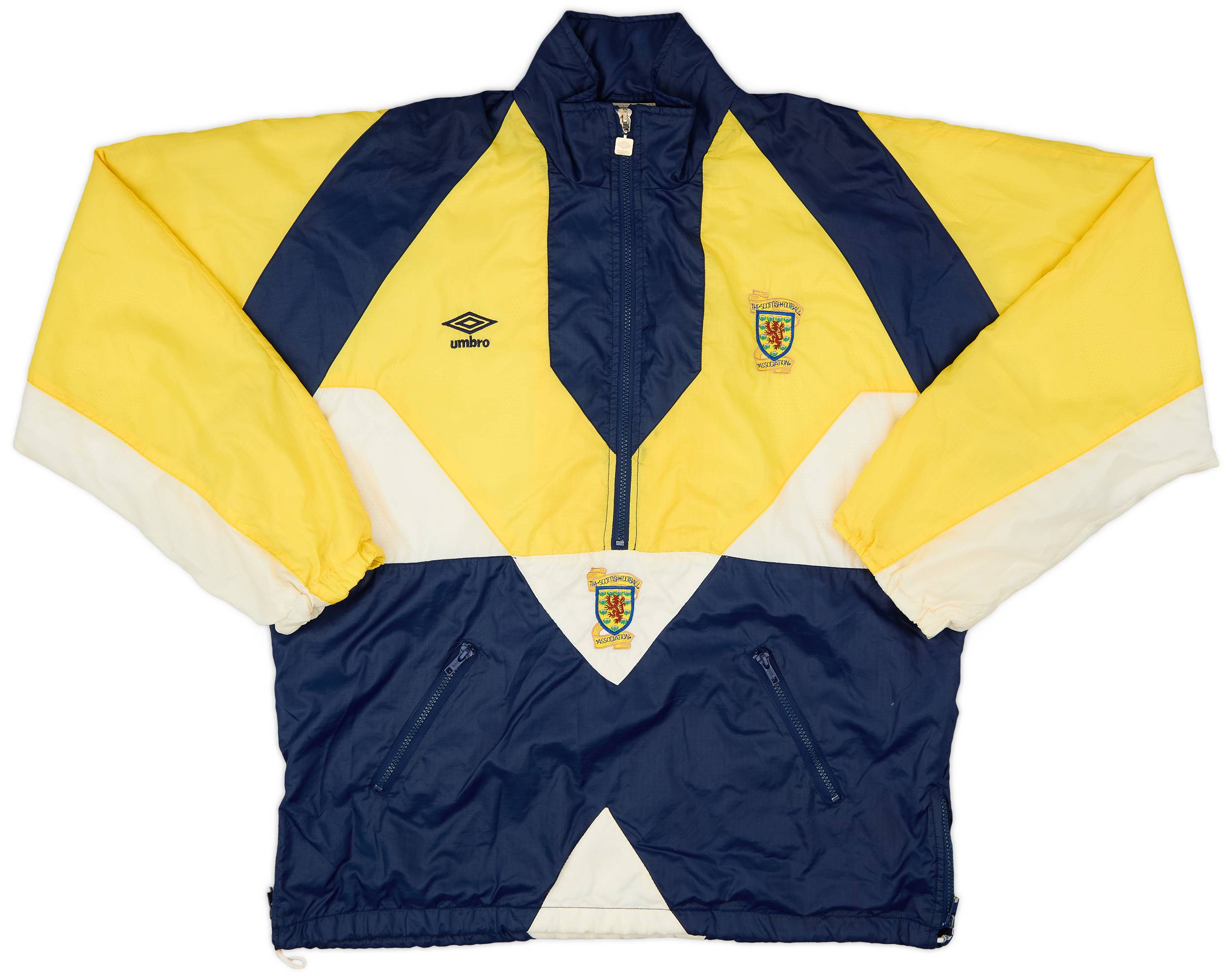 1990-92 Scotland Umbro 1/2 Zip Track Jacket - 9/10 - (XL)