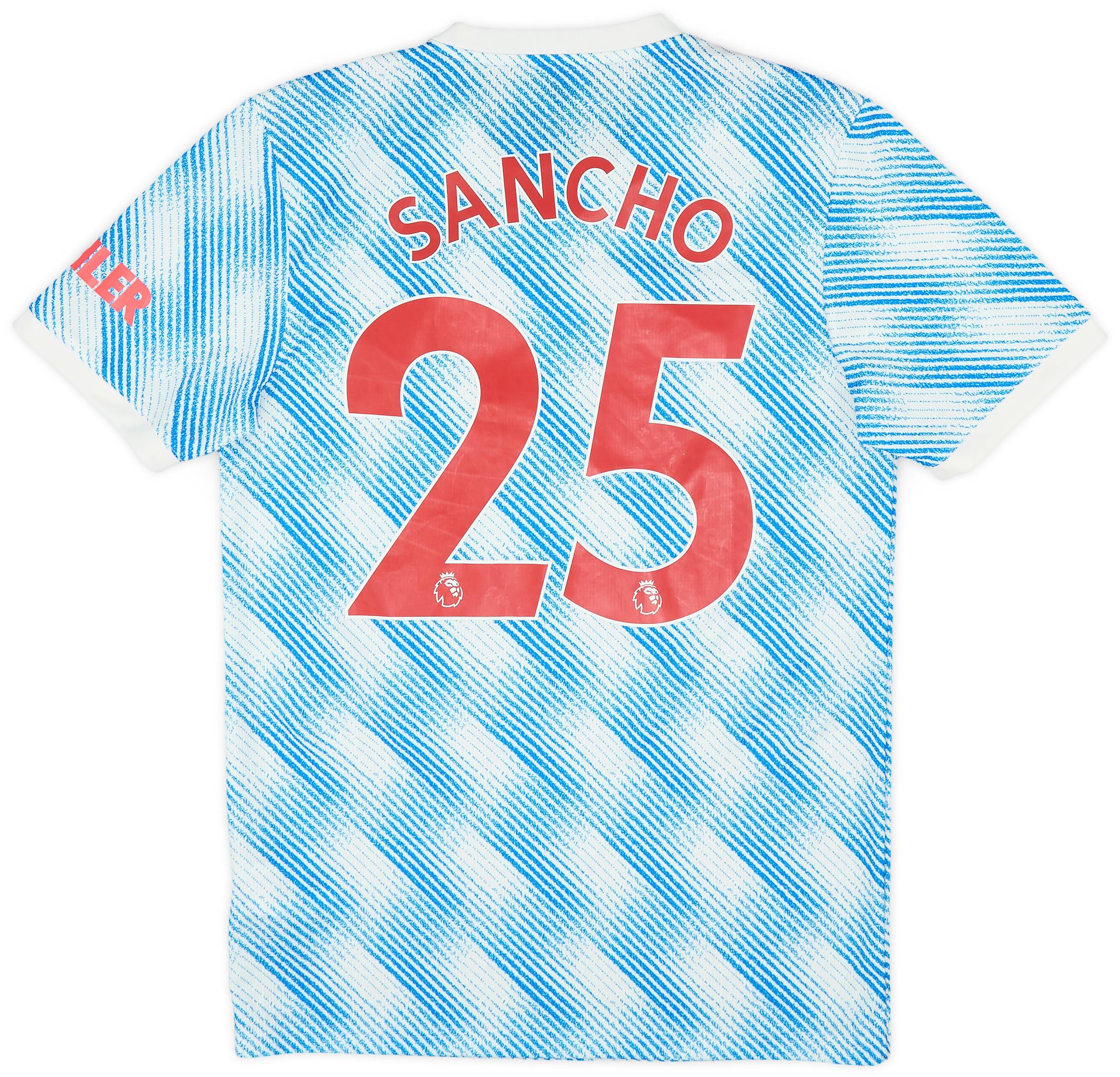 2021-22 Manchester United Away Shirt Sancho #25 - 9/10 - (S)