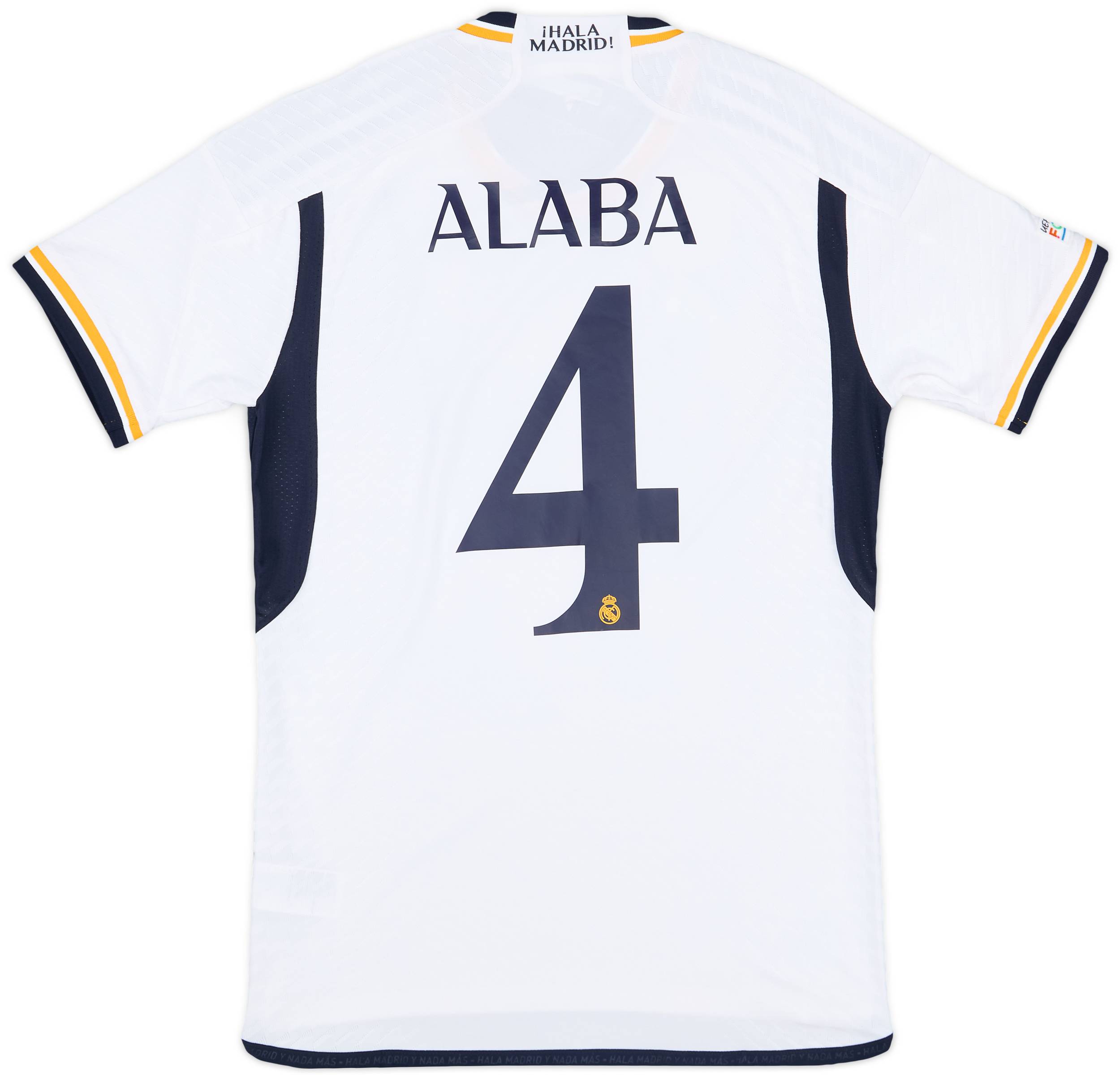 2023-24 Real Madrid Authentic Home CL Shirt Alaba #4 (S)
