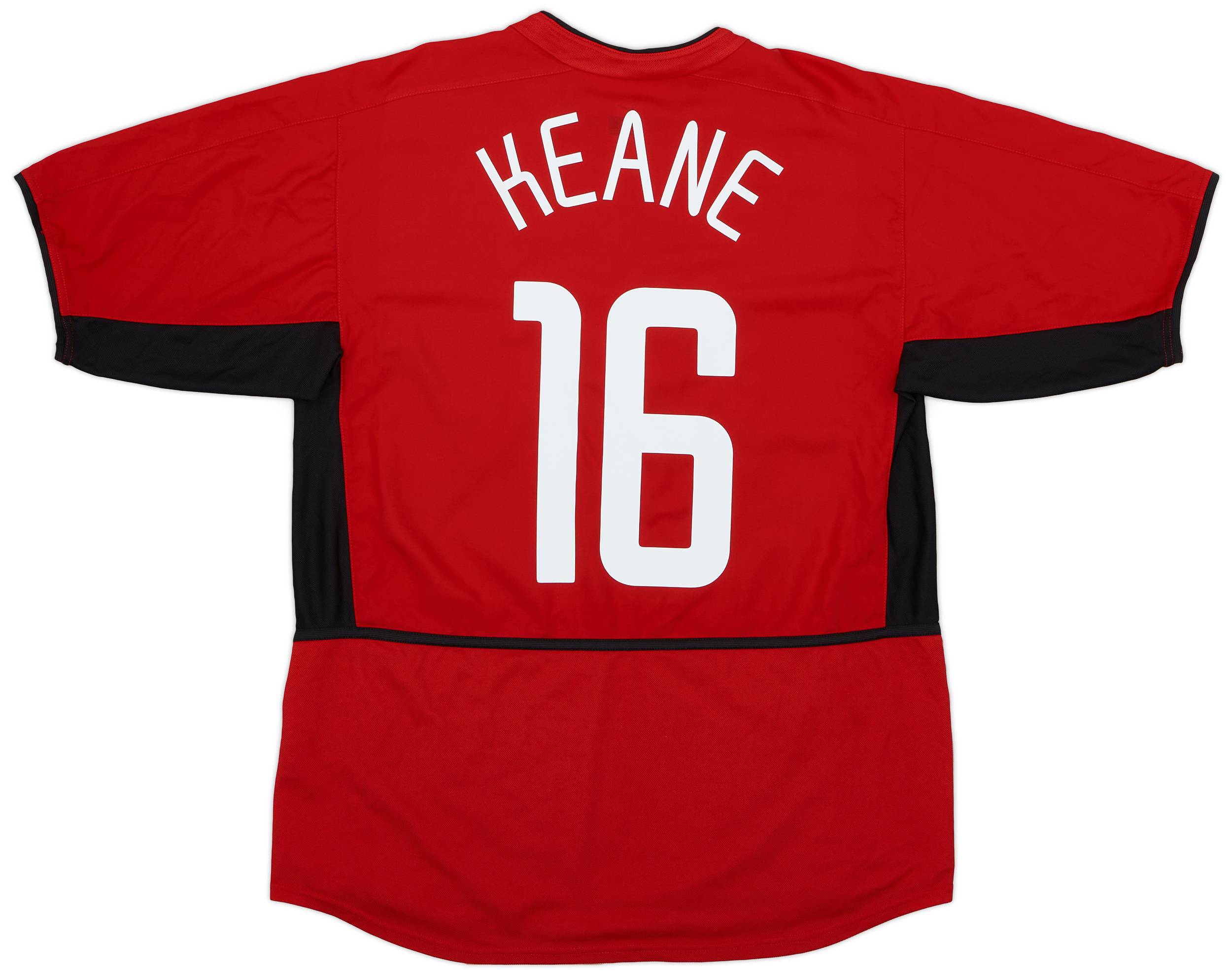 2002-04 Manchester United Home Shirt Keane #16 - 8/10 - (L)