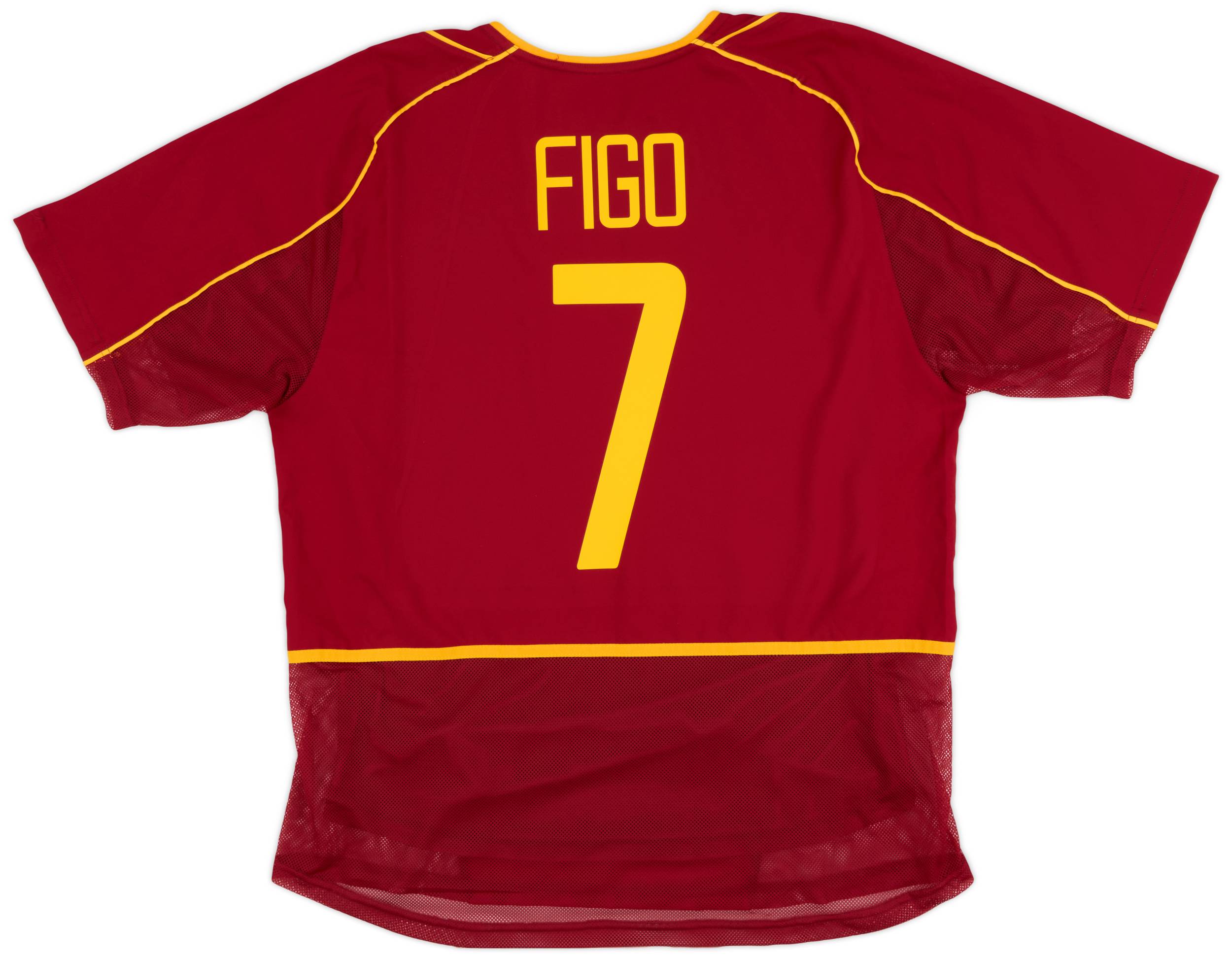 2002-04 Portugal Player Issue Home Shirt Figo #7 - 9/10 - (L)
