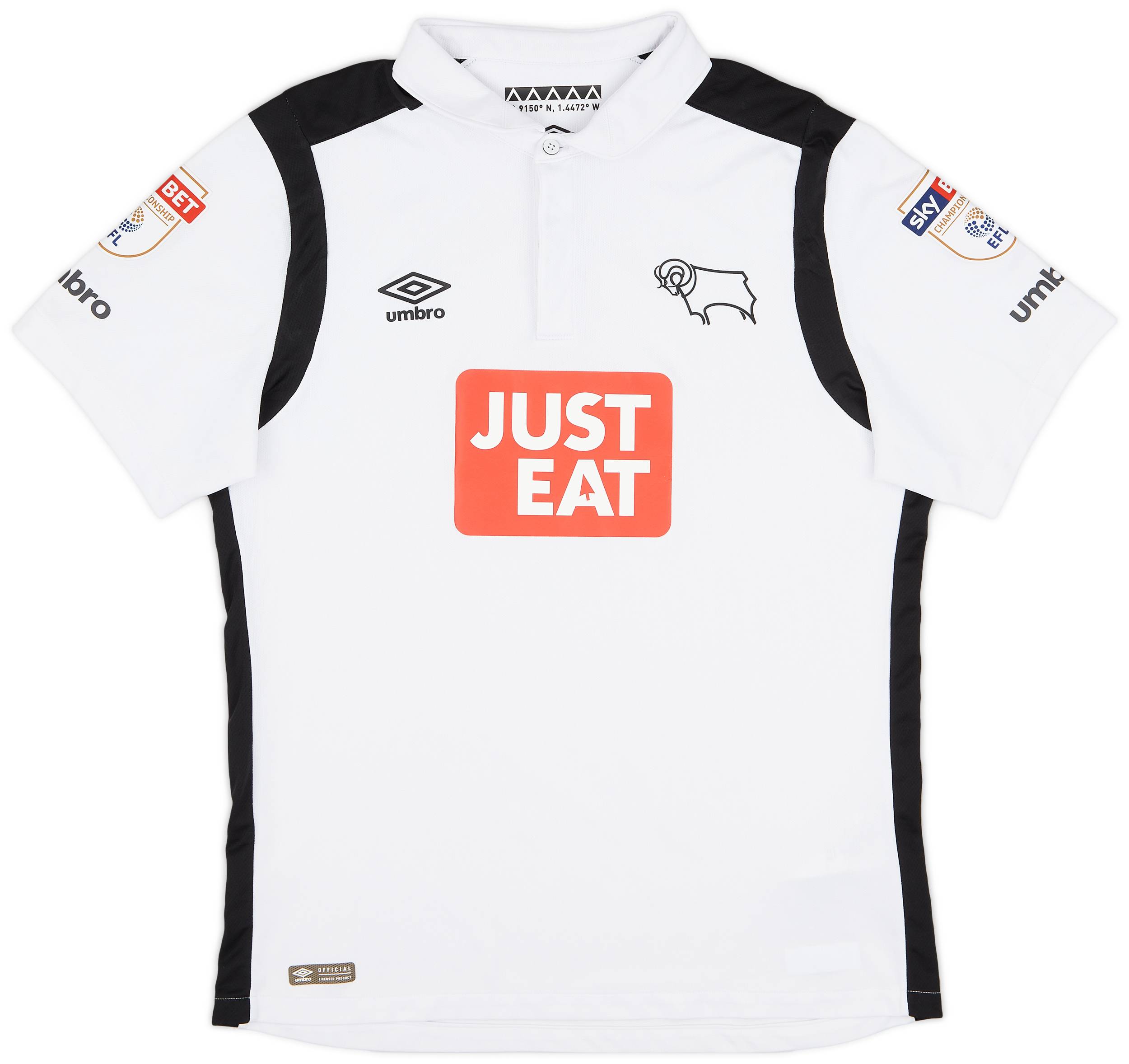 2016-17 Derby County Home Shirt - 8/10 - (L)