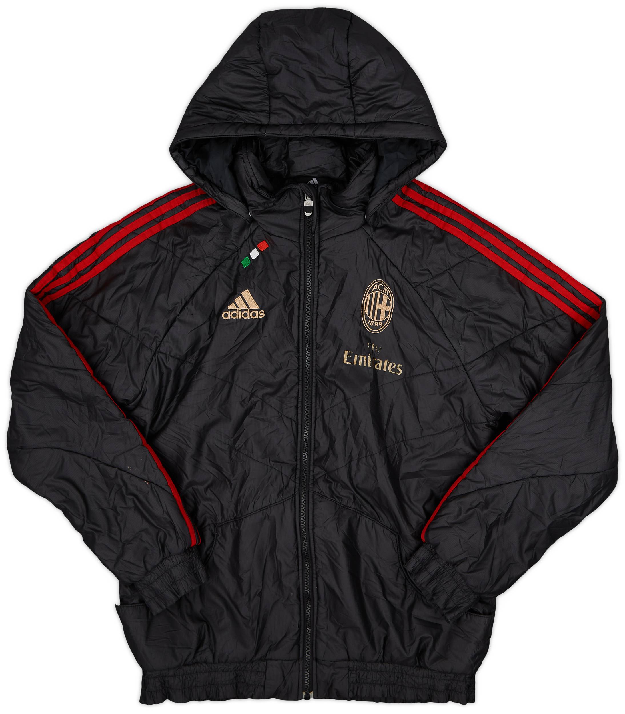 2012-13 AC Milan adidas Hooded Bench Coat - 3/10 - (M)