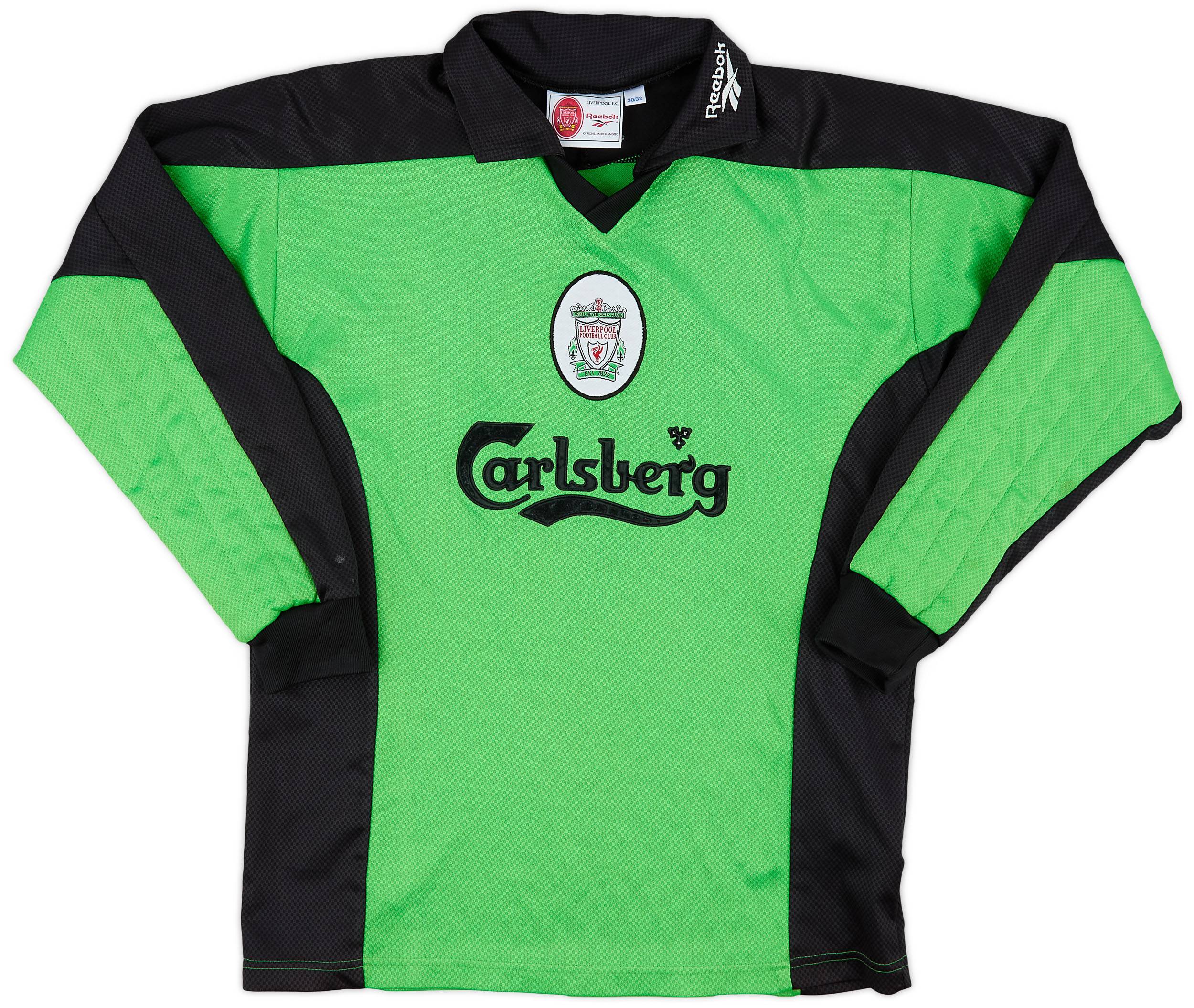 1997-98 Liverpool GK Shirt - 9/10 - (M.Boys)
