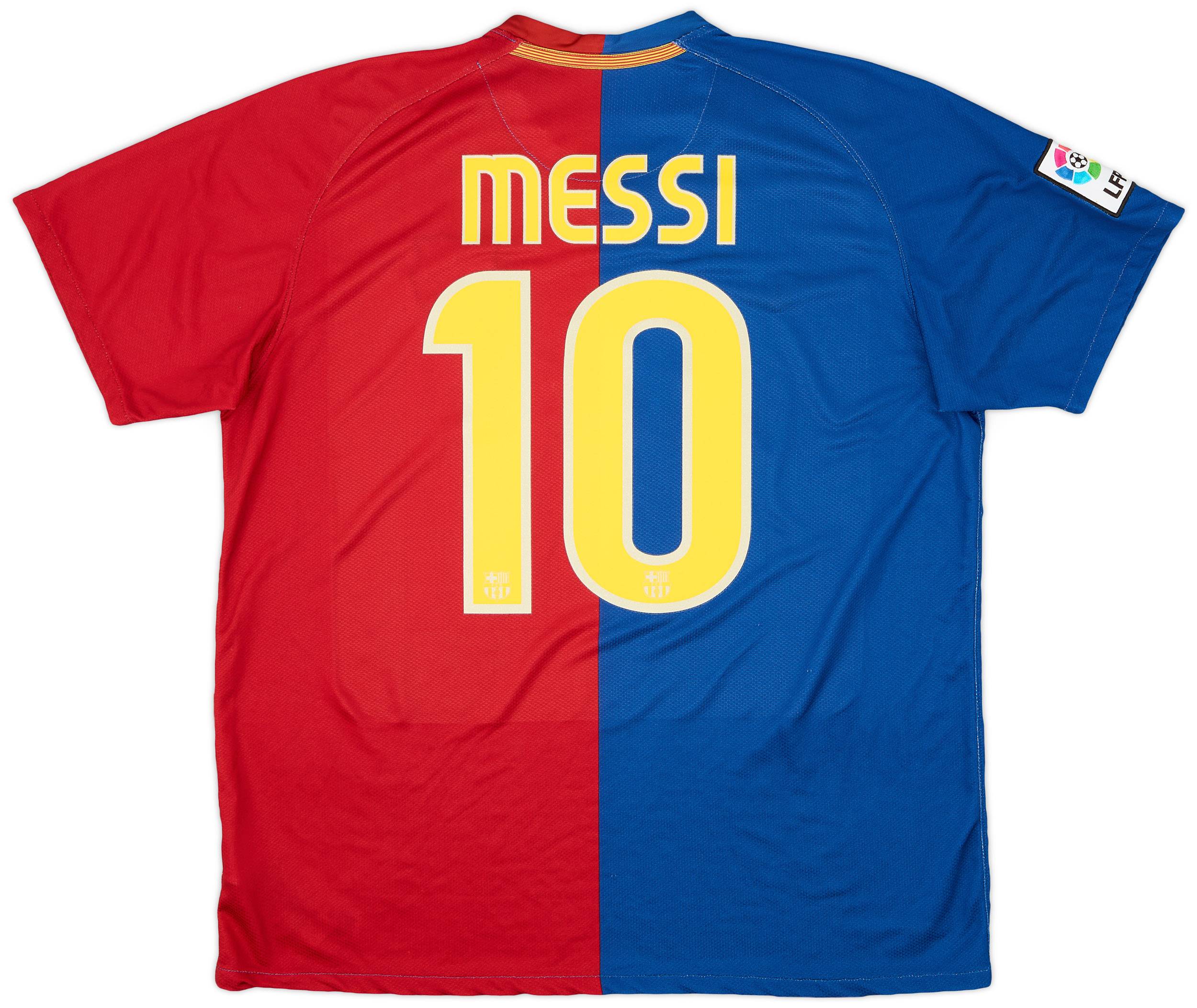 2008-09 Barcelona Home Shirt Messi #10 - 9/10 - (L)