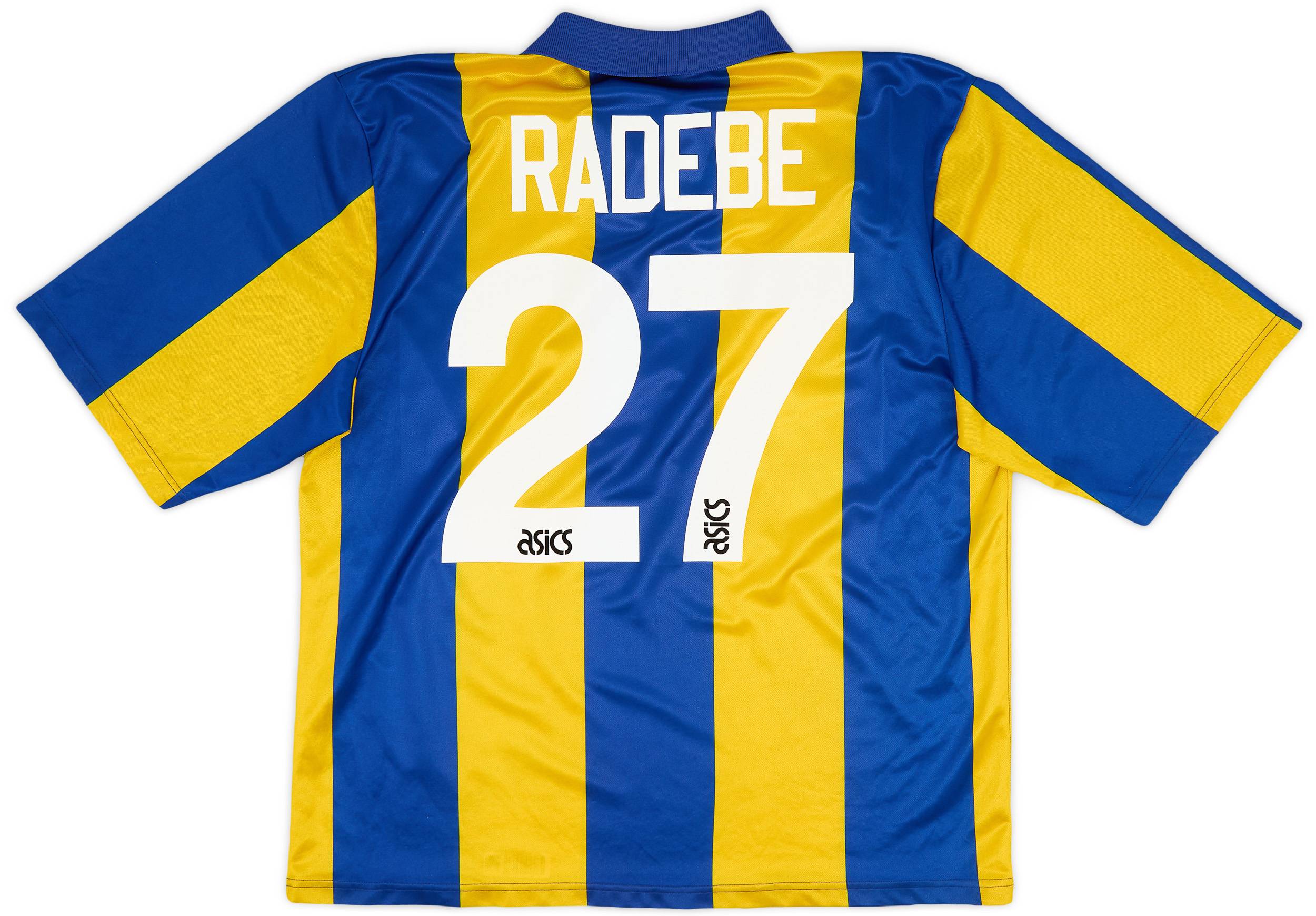1993-95 Leeds United Away Shirt Radebe #27 - 5/10 - (XL)