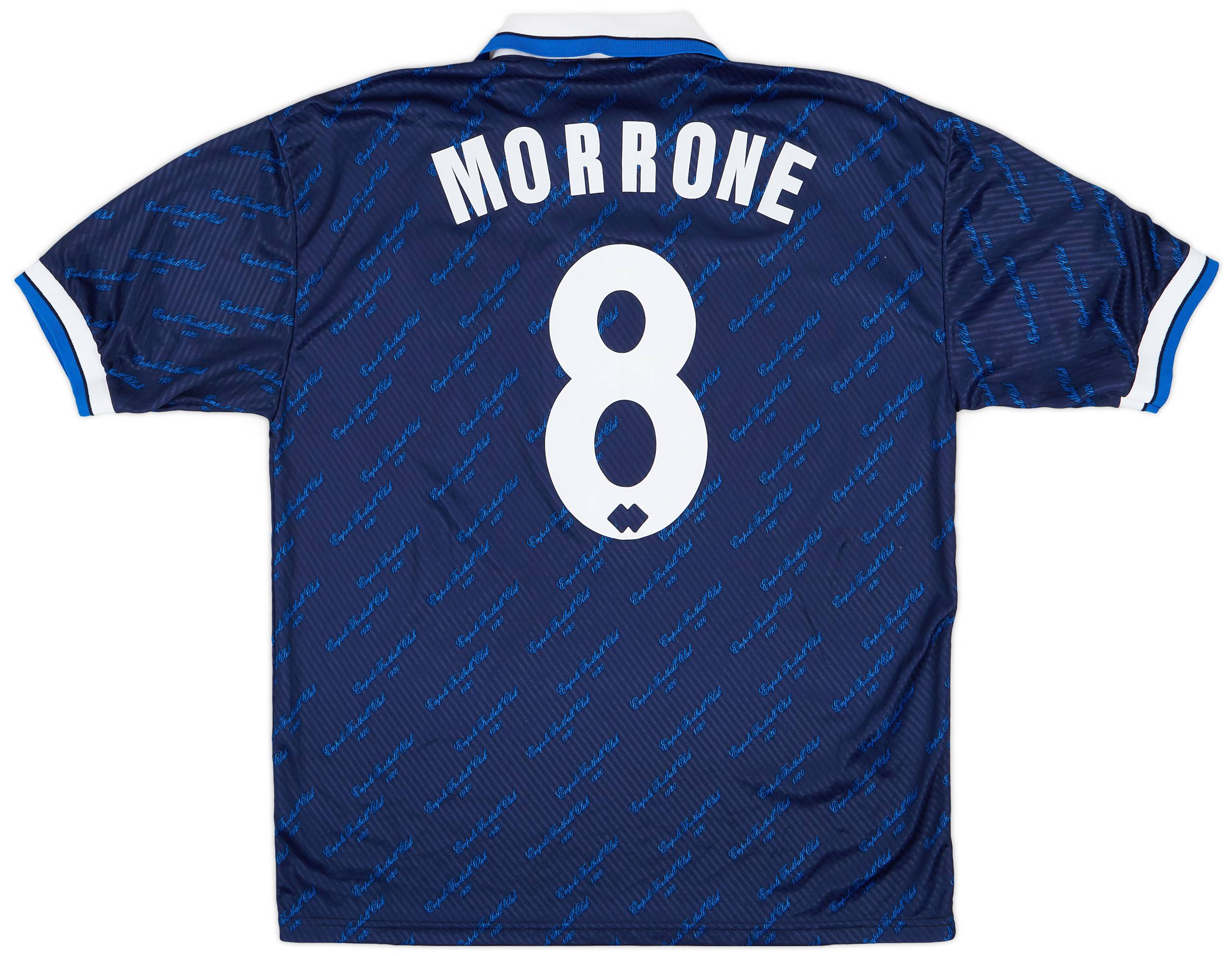 1998-99 Empoli Match Worn Third Shirt Morrone #8