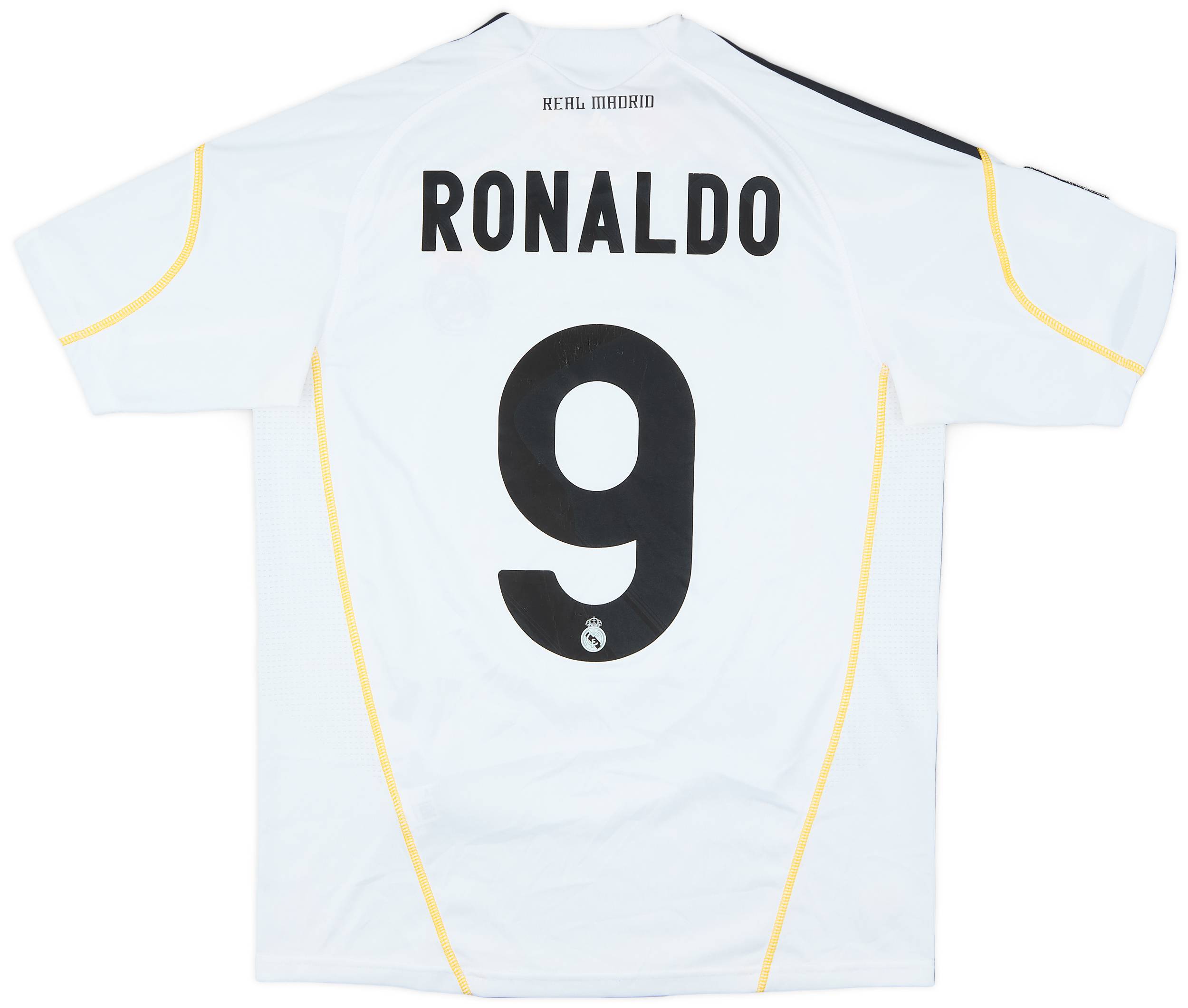 2009-10 Real Madrid Home Shirt Ronaldo #9 - 7/10 - (XL.Boys)