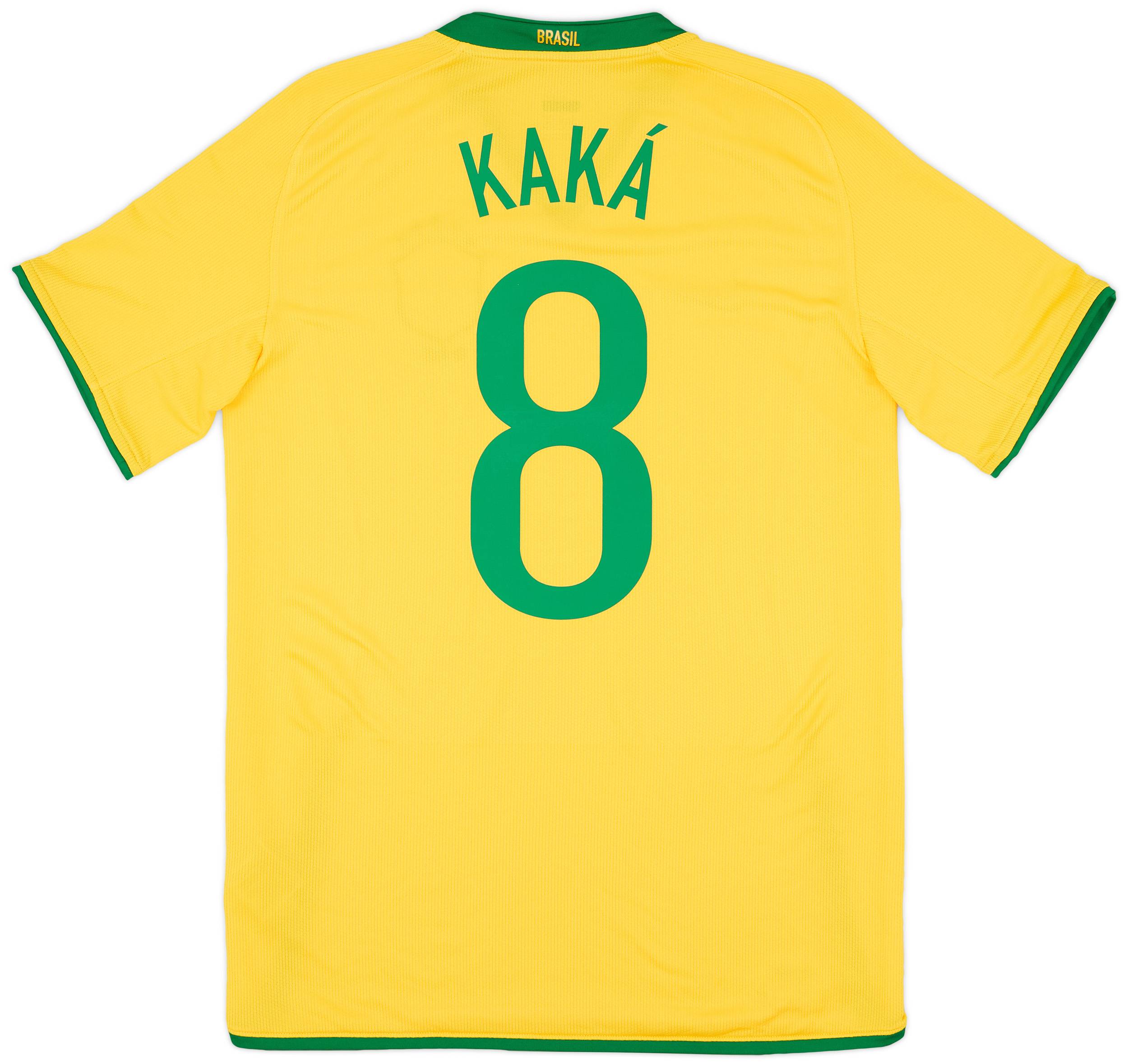 2008-10 Brazil Home Shirt Kaka #8 - 9/10 - (S)