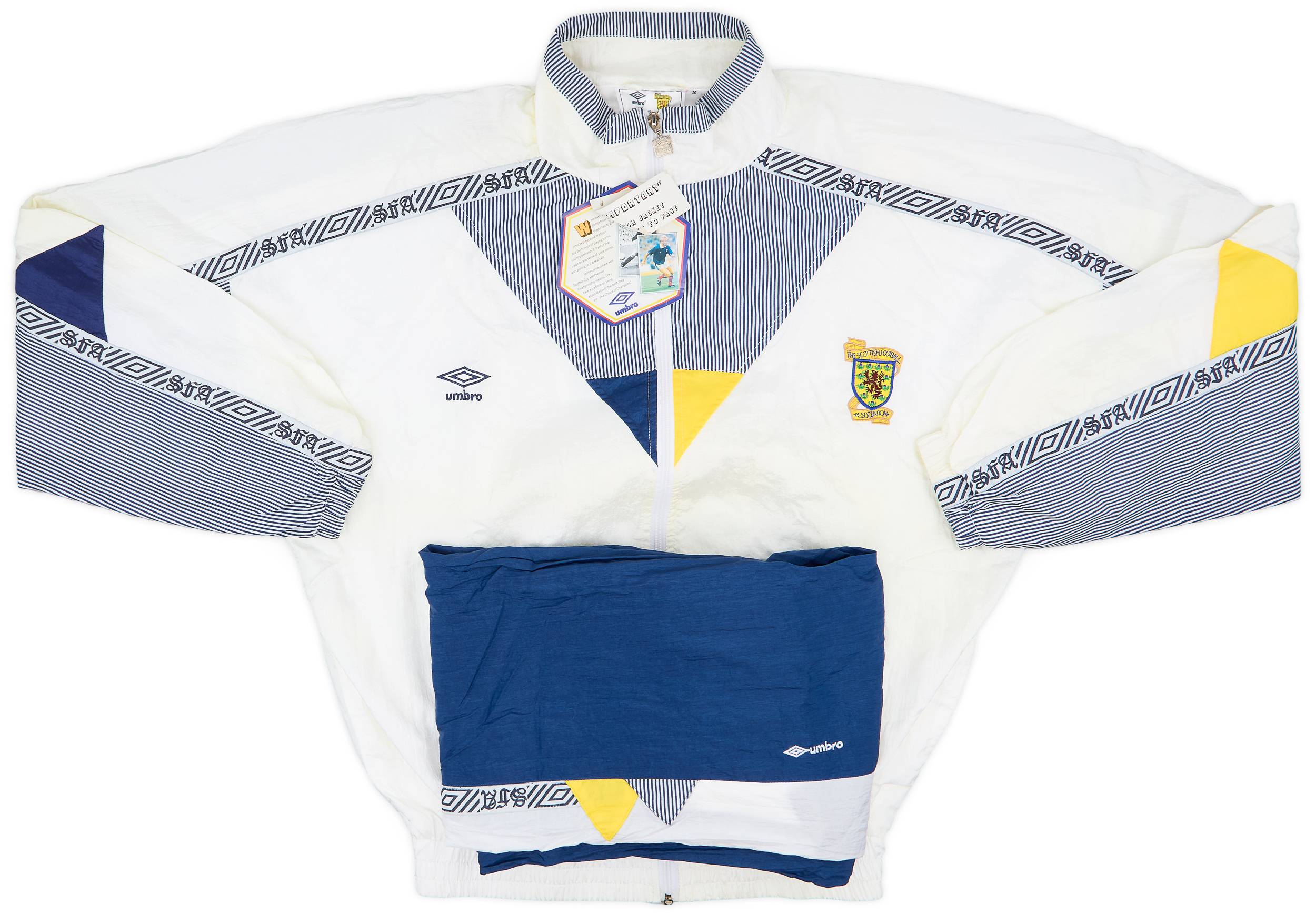 1990-92 Scotland Umbro Full Tracksuit (S)