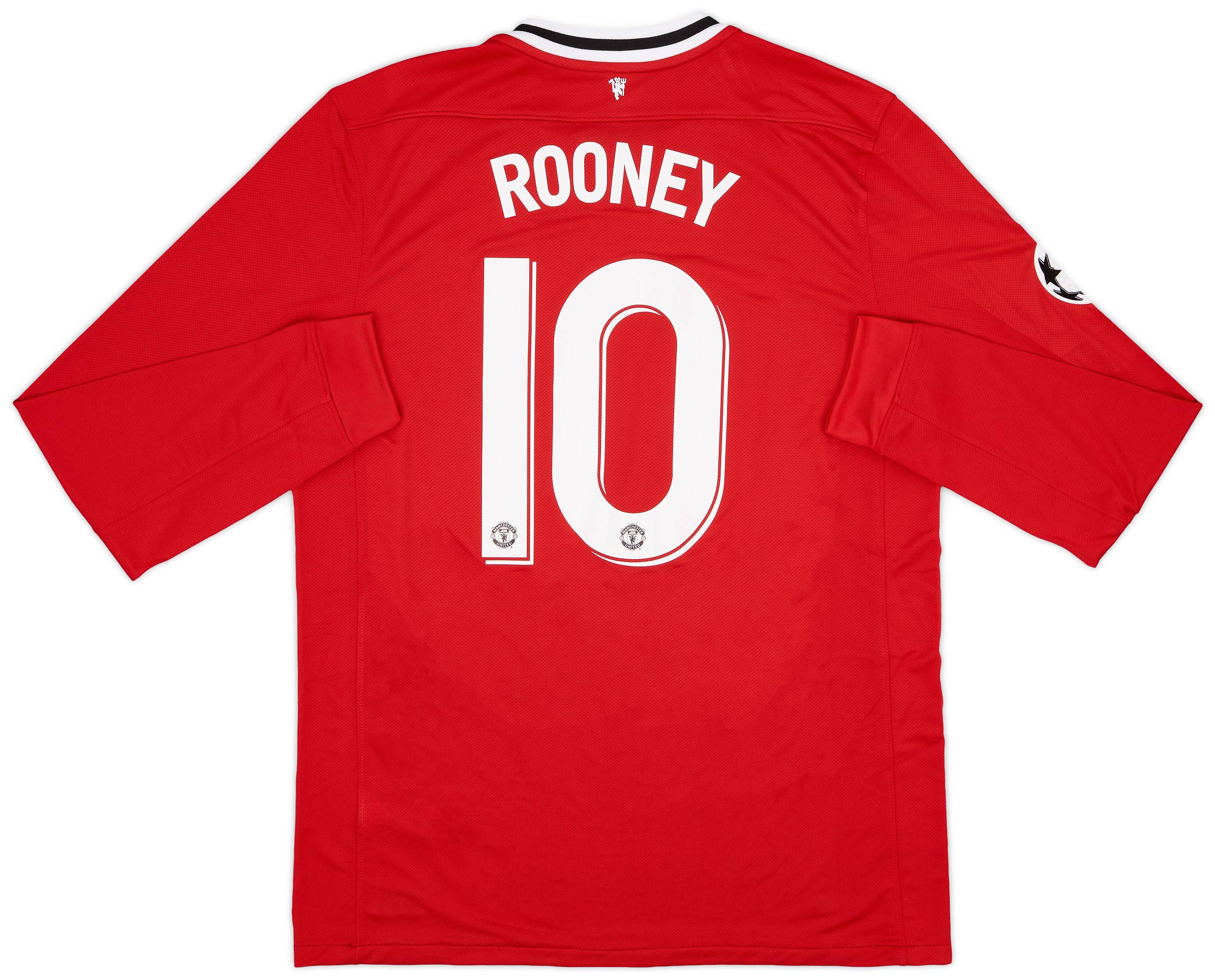 2011-12 Manchester United Home L/S Shirt Rooney #10 (L)