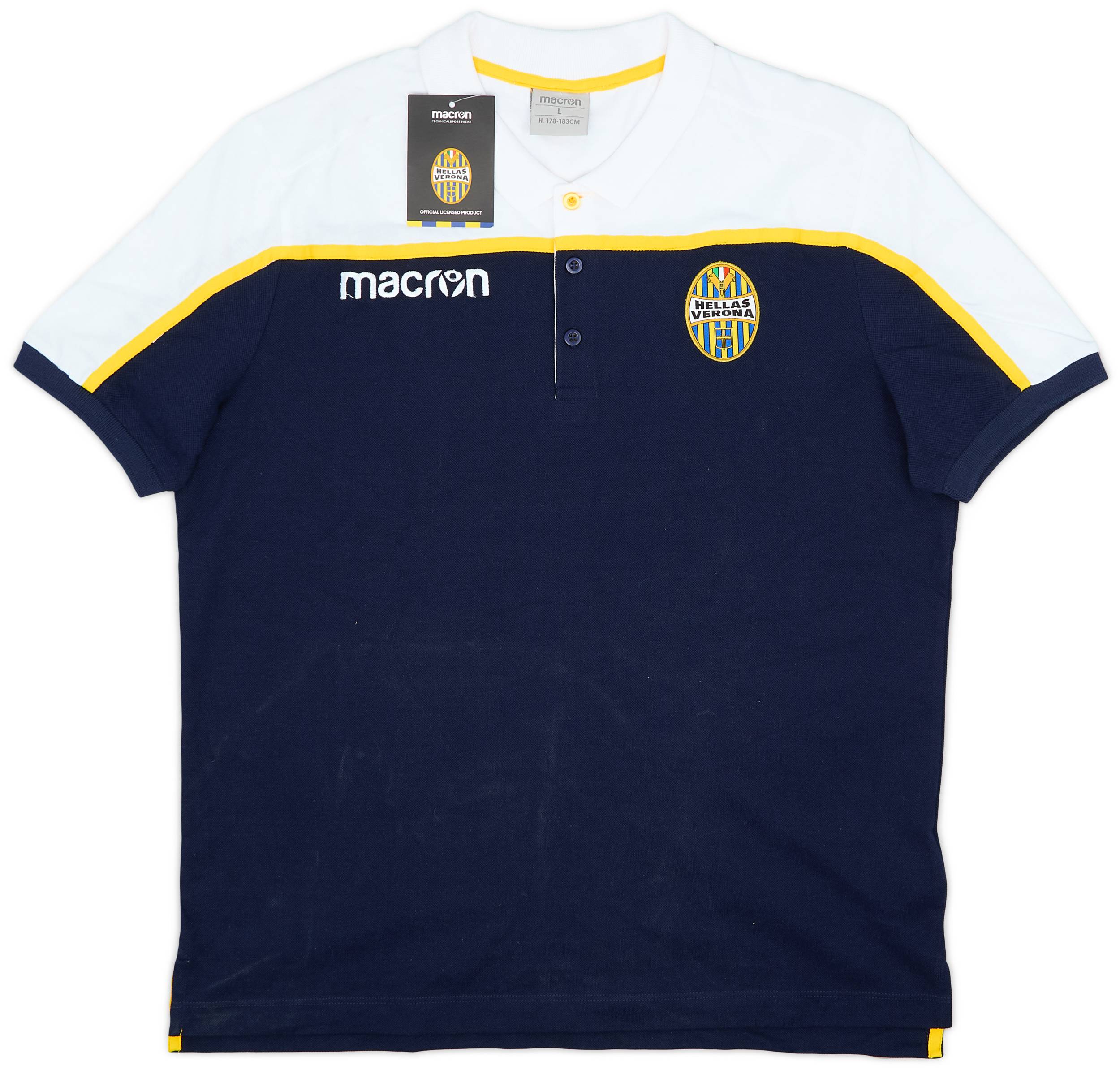 2018-19 Hellas Verona Macron Polo Shirt (L)